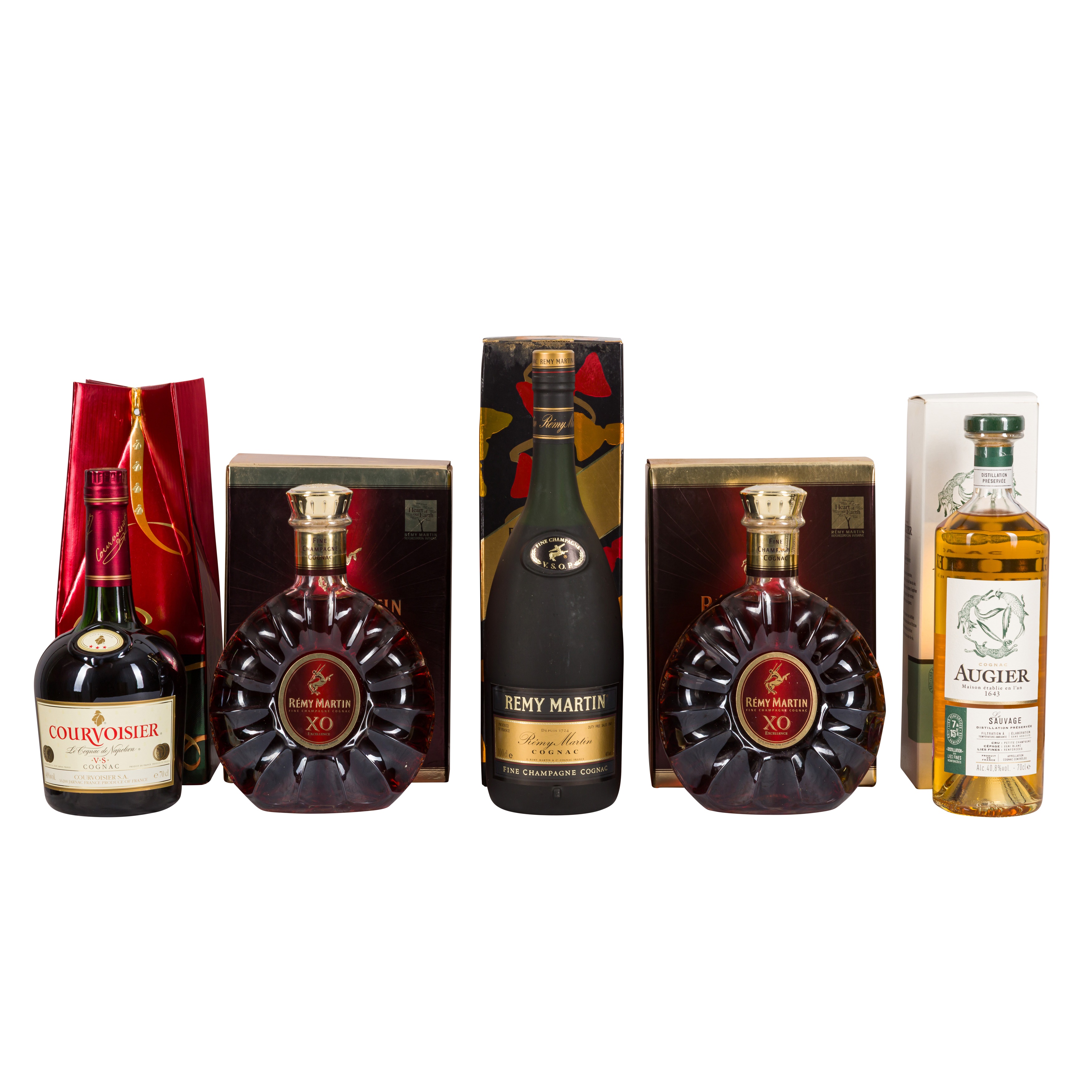 Cognac Collection - 11 bottles Cognac, Brandy Augier L'Oceanique Cognac ...