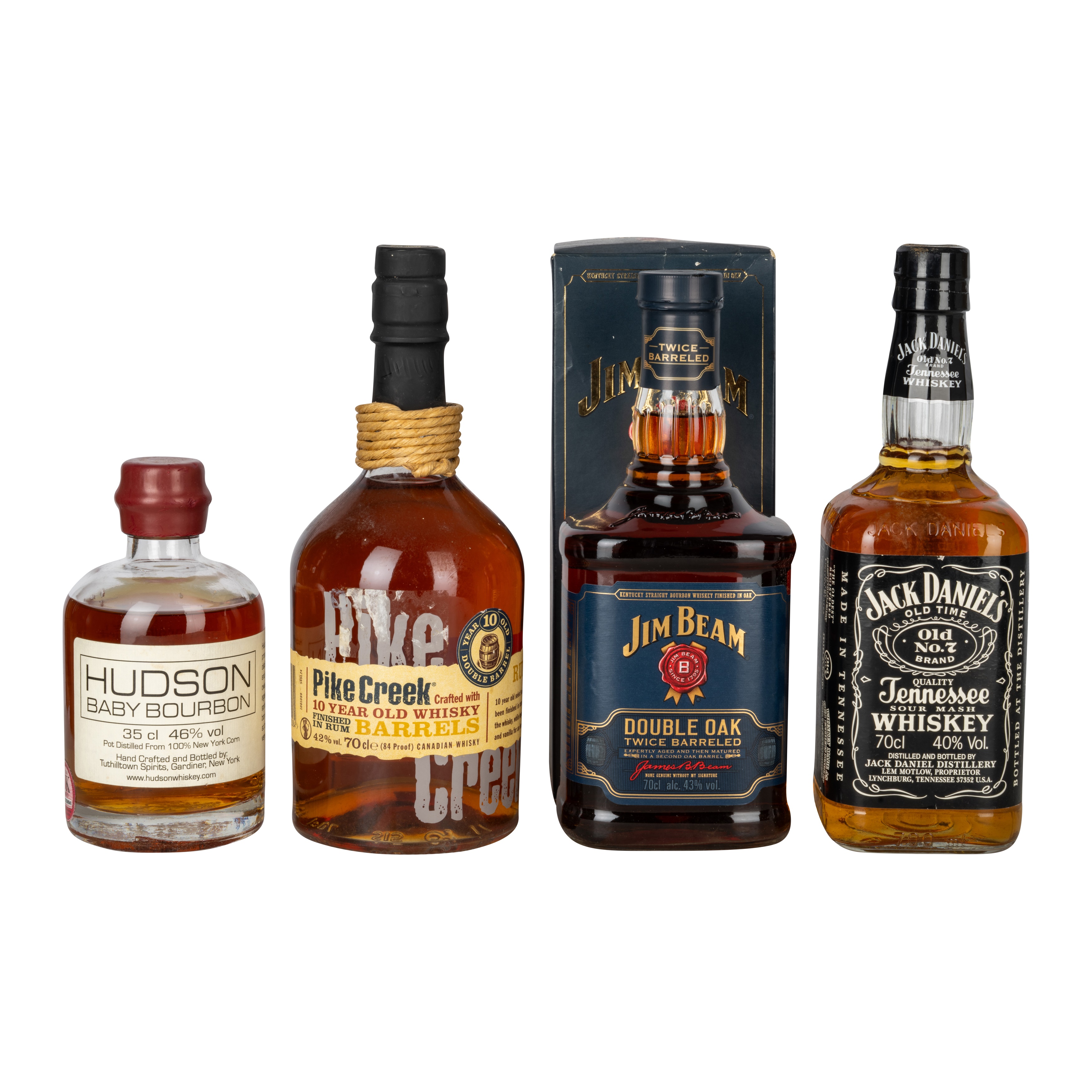 North American Whiskey Selection - 4 bottles Mixed Whiskey 4 bottles of ...
