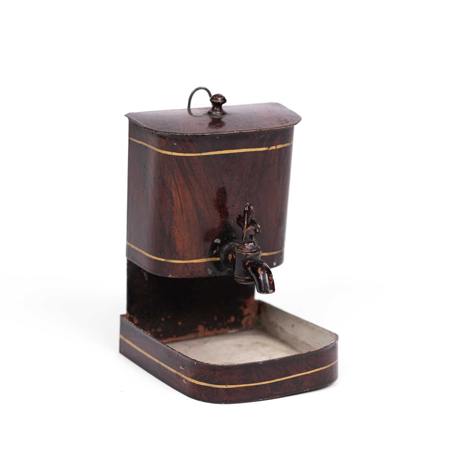 A rare Rock and Graner dolls' house water cistern, circa 1880, the wall ...