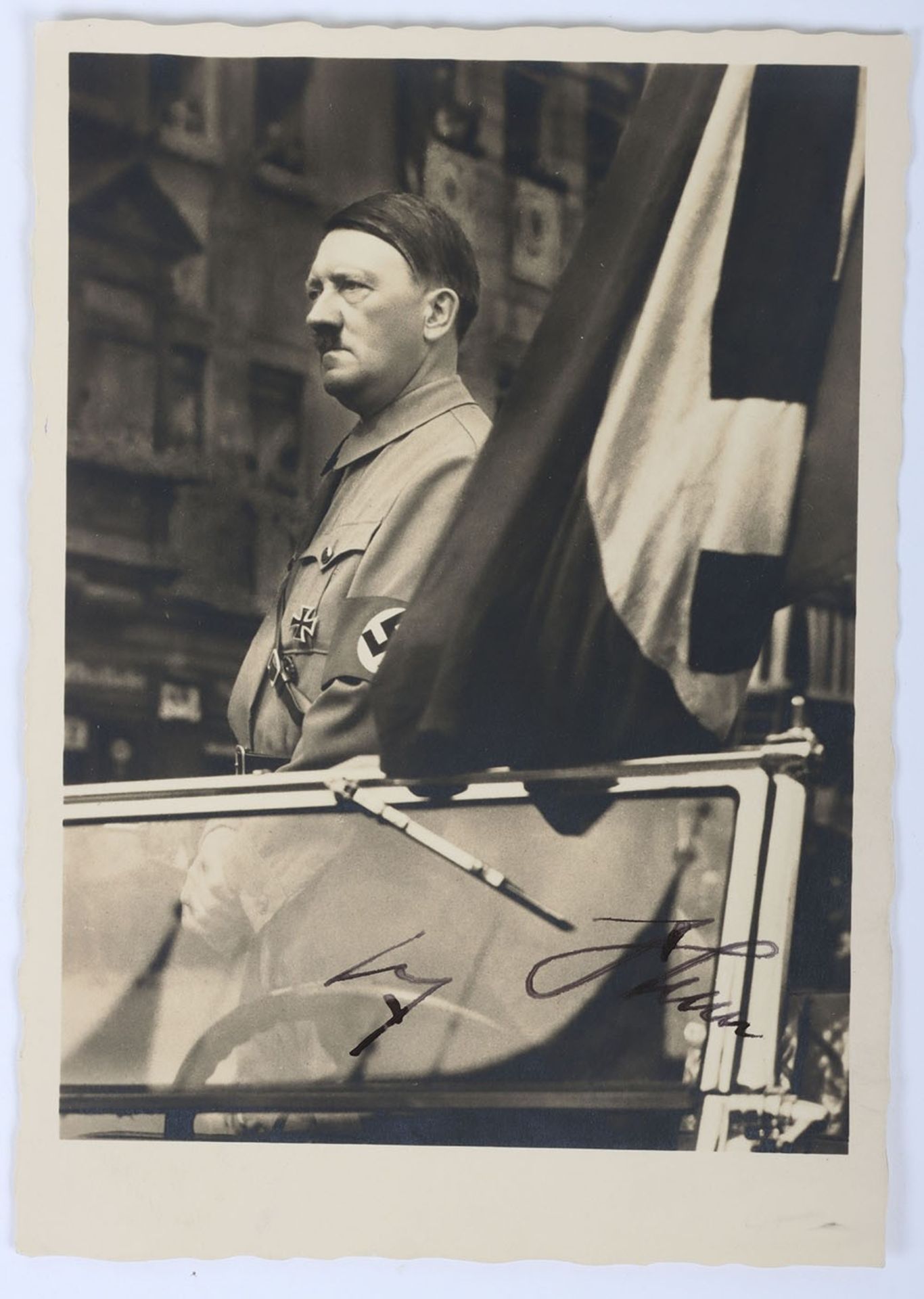 Third Reich Postcard of Adolf Hitler by Hoffmann, München, with hand ...