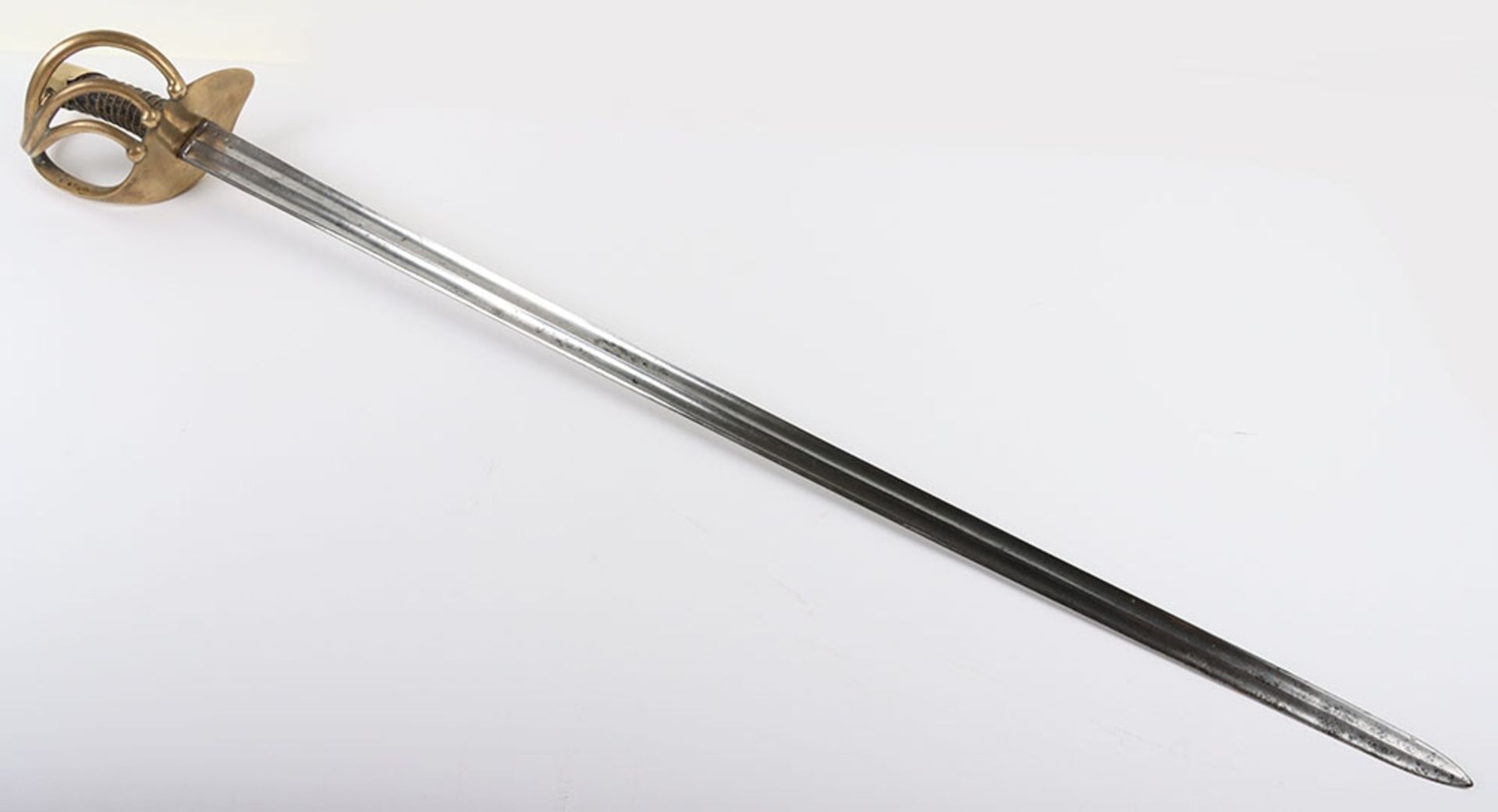 French An XIII Heavy Cavalry Troopers Sword, straight spear point ...