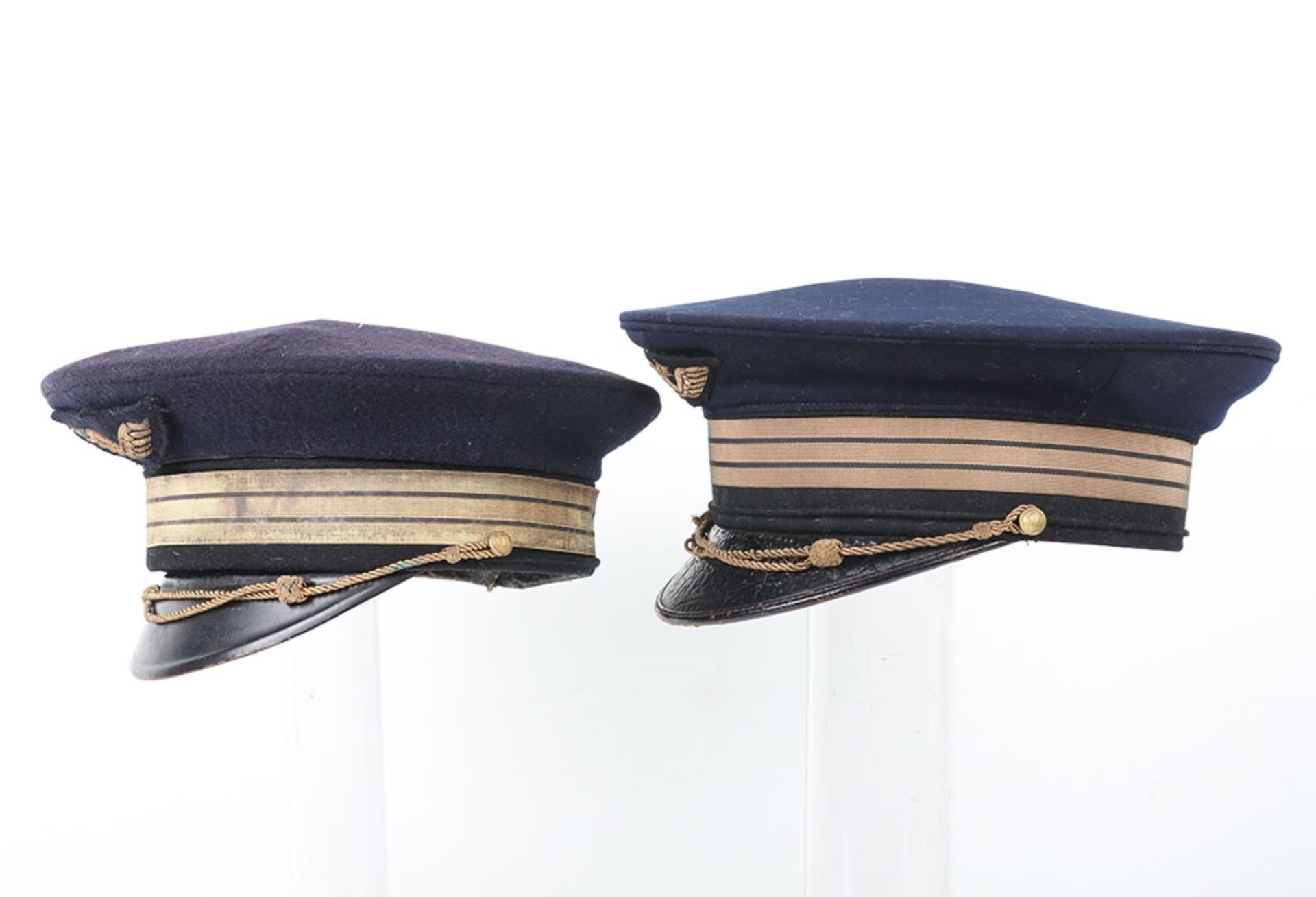 WW2 French Air Force Armée de l'Air, Peaked Caps x2. Two French air ...