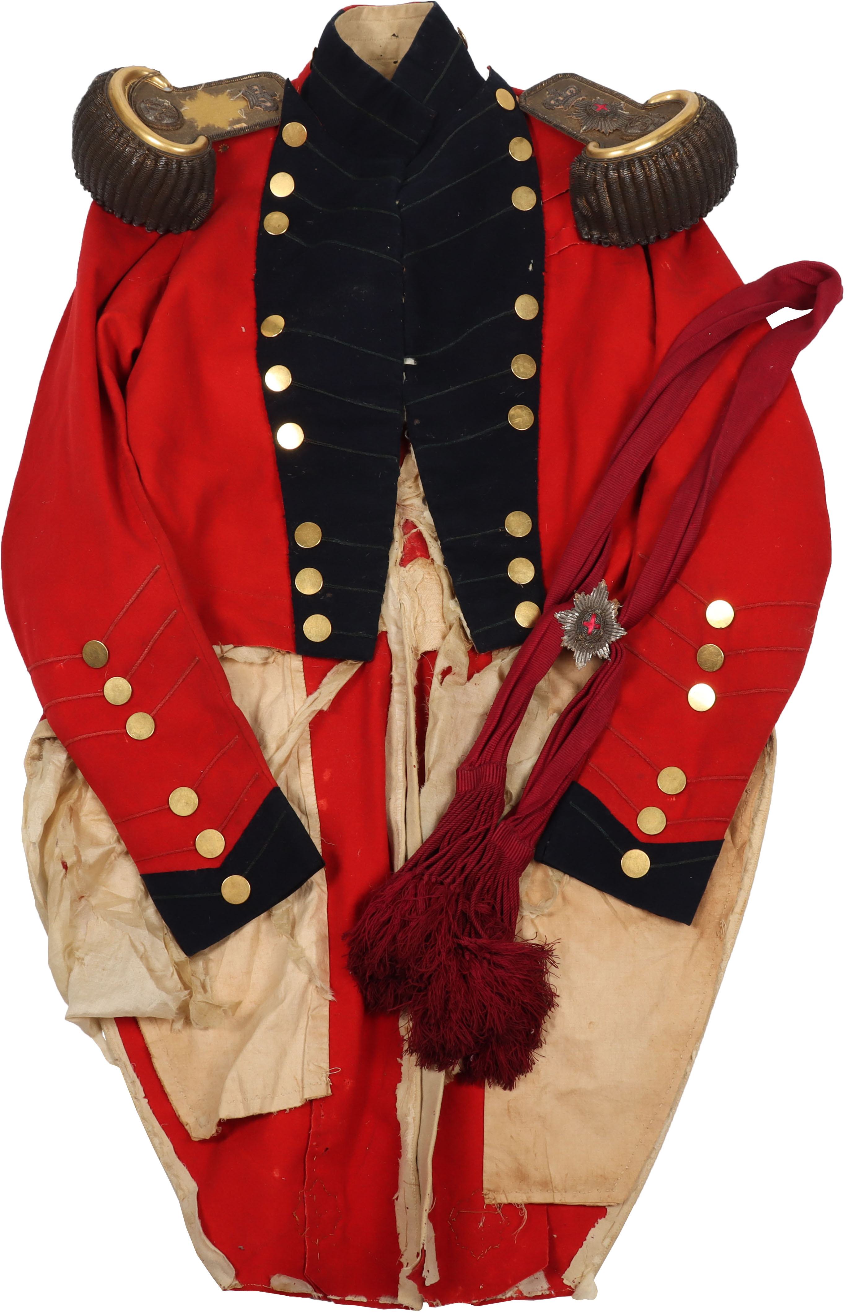 George III Foot Guards / Guards Brigade Officers Epaulettes and Coatee ...