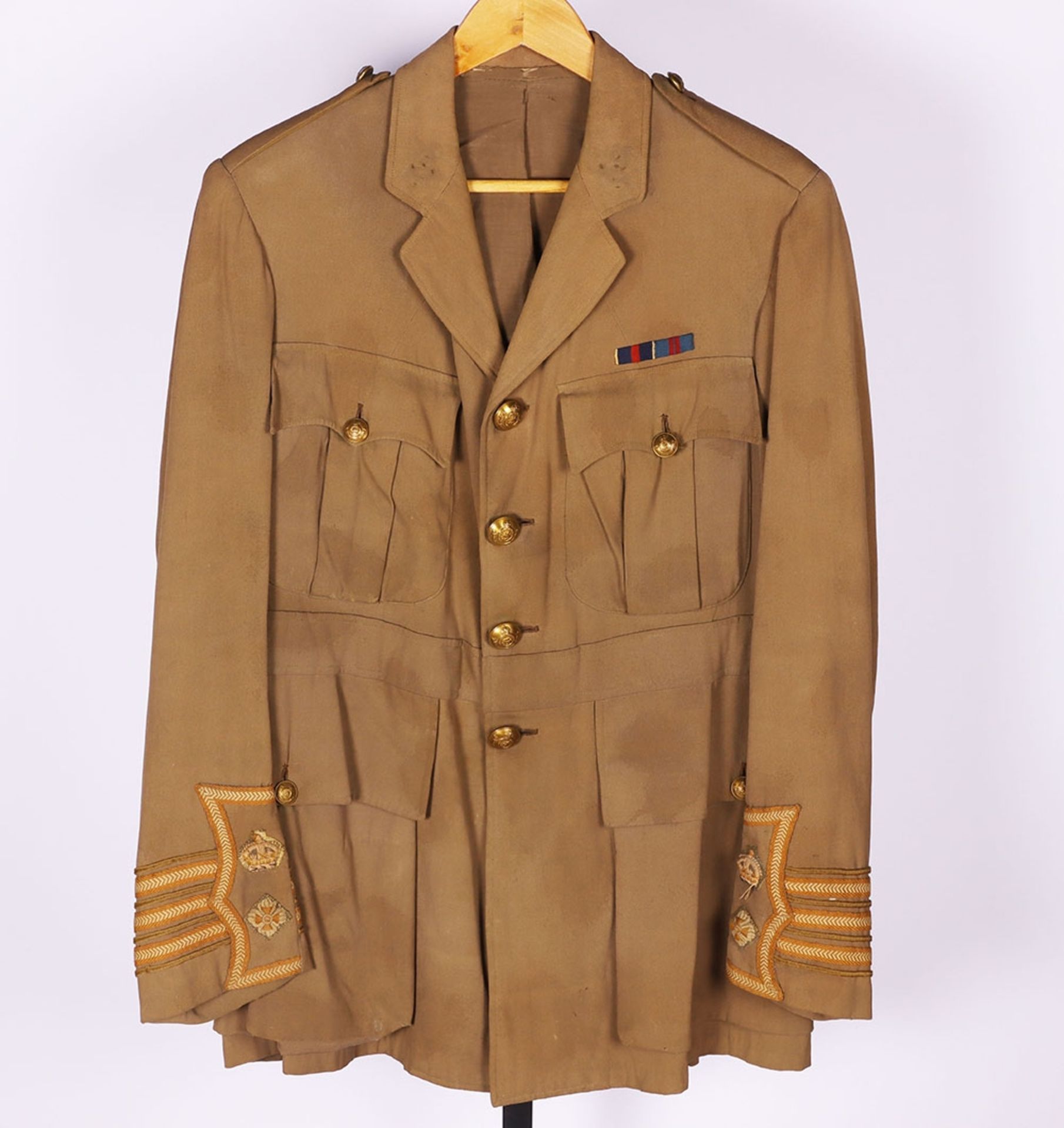 WW1 Period Lieutenant Colonels Cuff Rank Tunic, fine lightweight cloth ...