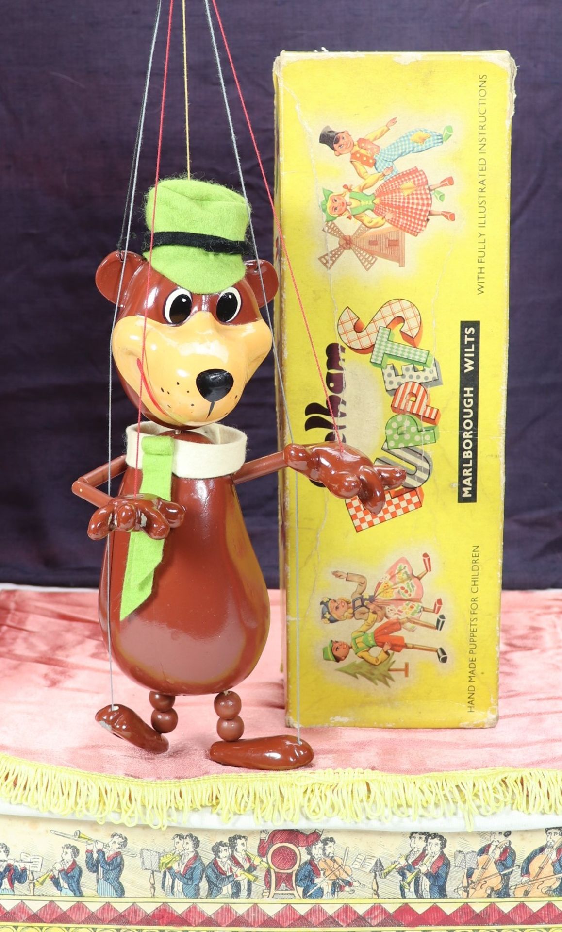 Pelham Puppet SL type Hanna Barbera Yogi Bear, 1964-67, moulded and ...