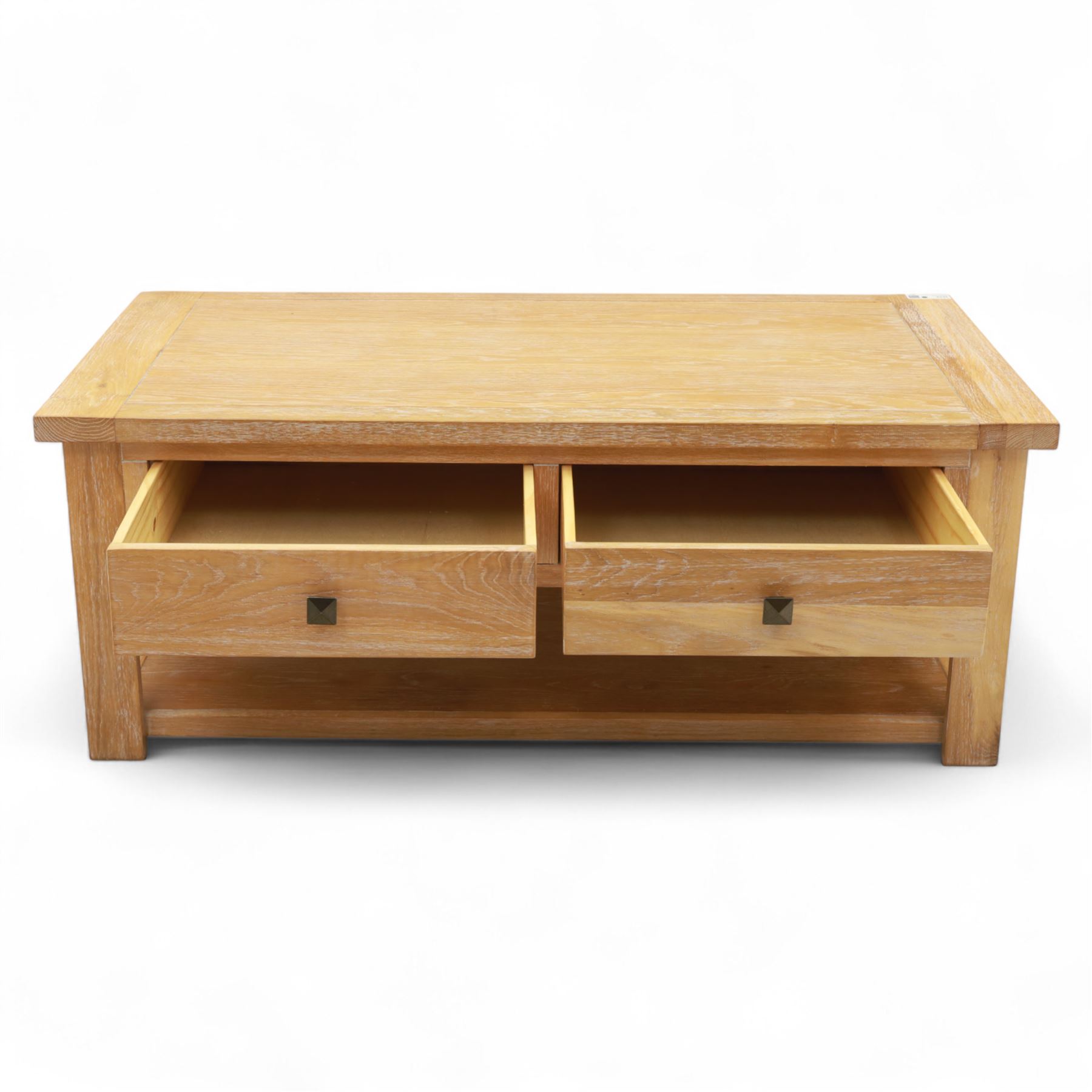 Bevan Funnell - Reprodux Arts & Crafts design limed oak coffee table ...