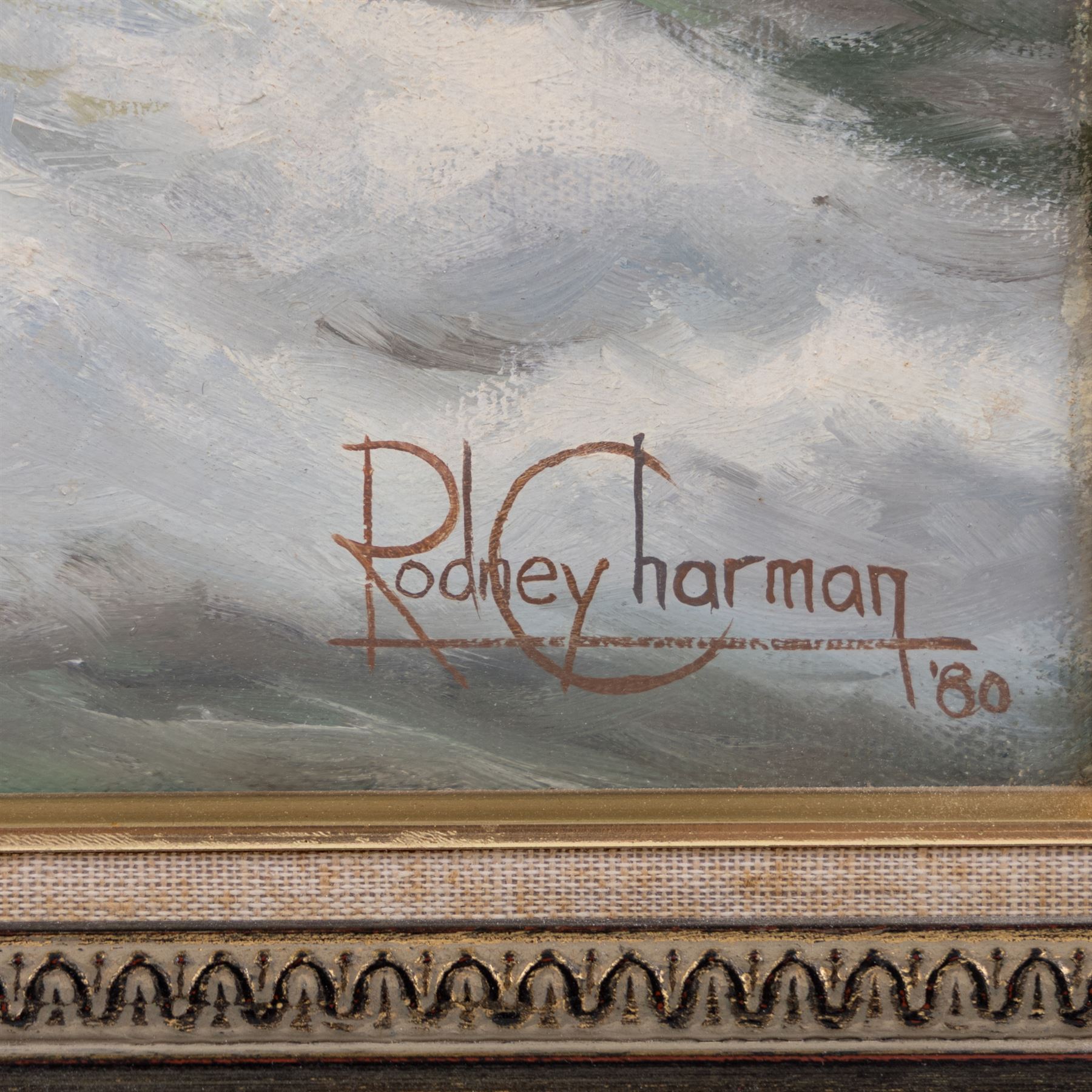 Rodney Charman (British 1944-): Ship on High Seas, oil on canvas signed ...