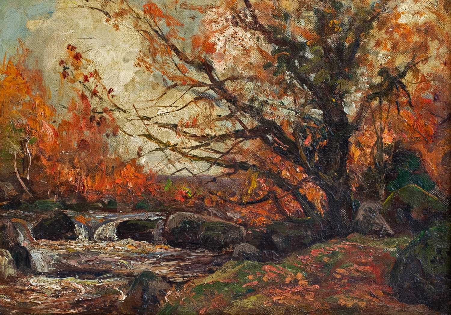 Garstin COX (1892-1933) A Devonshire Stream Oil on canvas, signed and ...