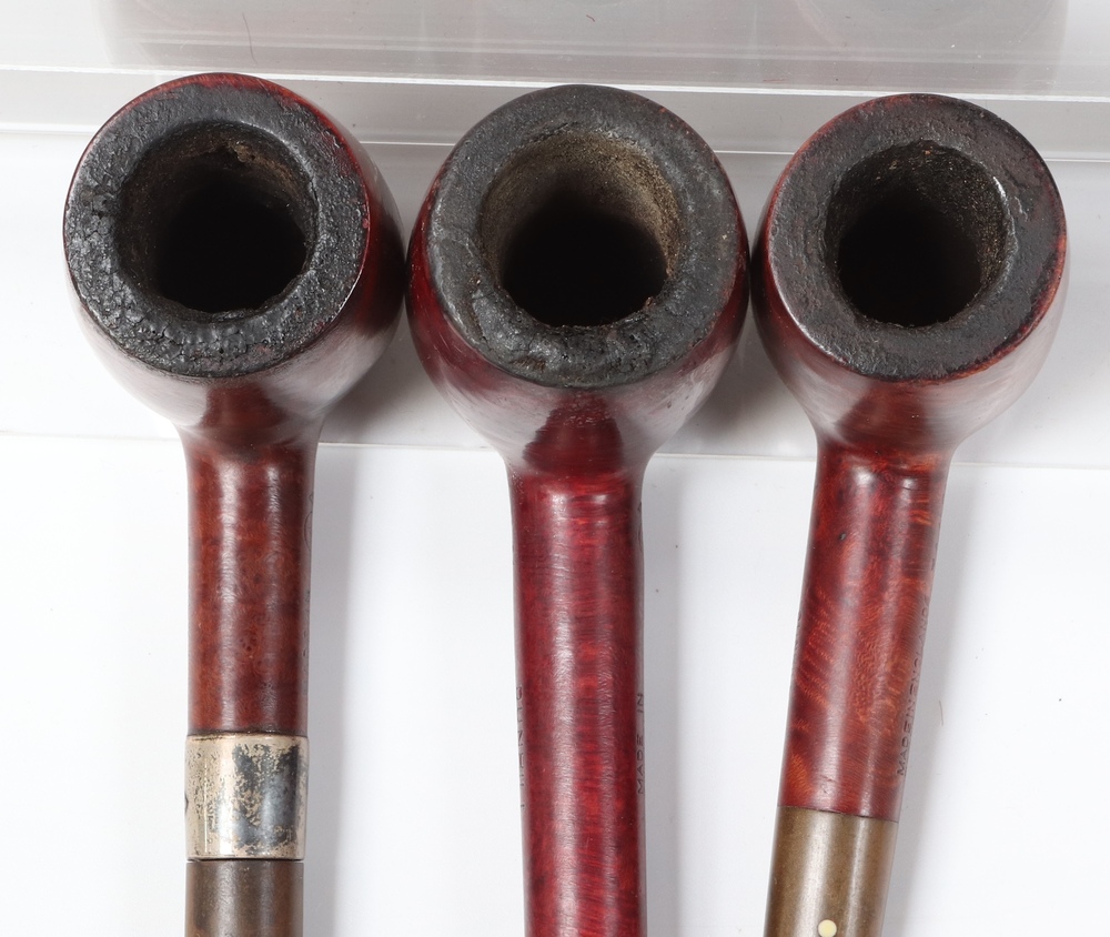 Five Dunhill Shell pipes nos. 2241031 x 2, 3441031, 366/25 and ...