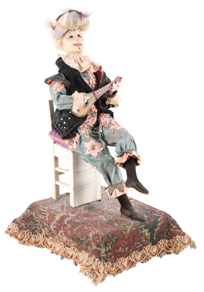 A 19TH CENTURY SWISS QUALITE EXCELSIOR 'PIERROT MANDOLIN PLAYER ...