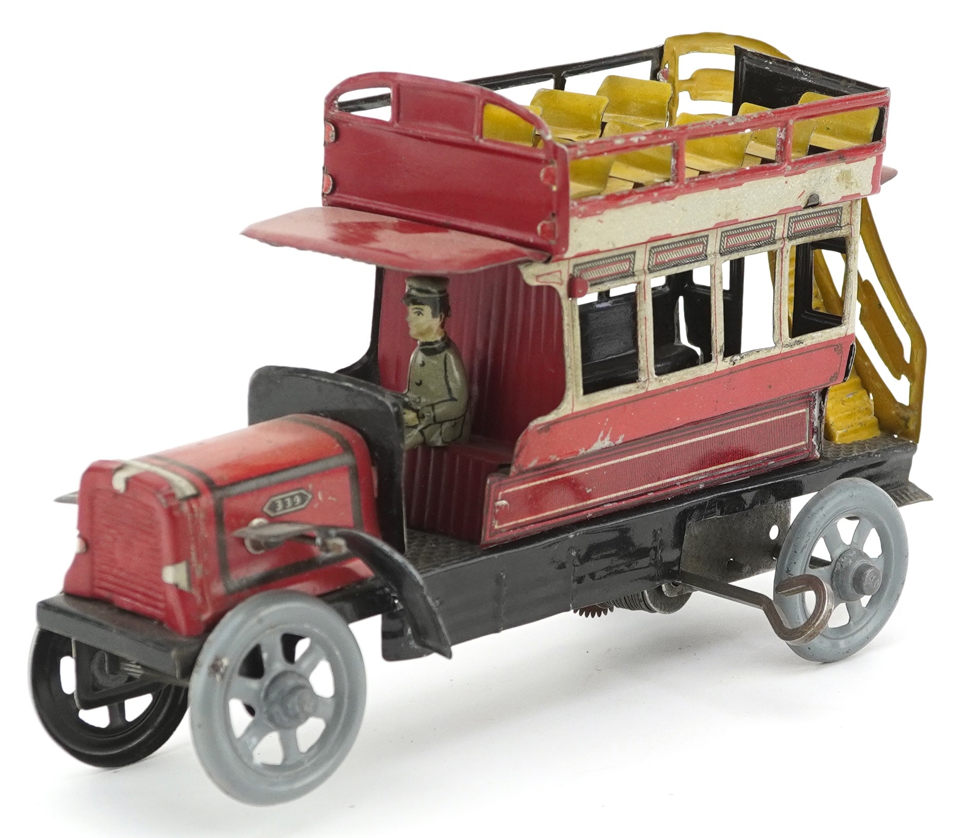 Johann Distler, a vintage German tinplate clockwork no. 339 Double ...