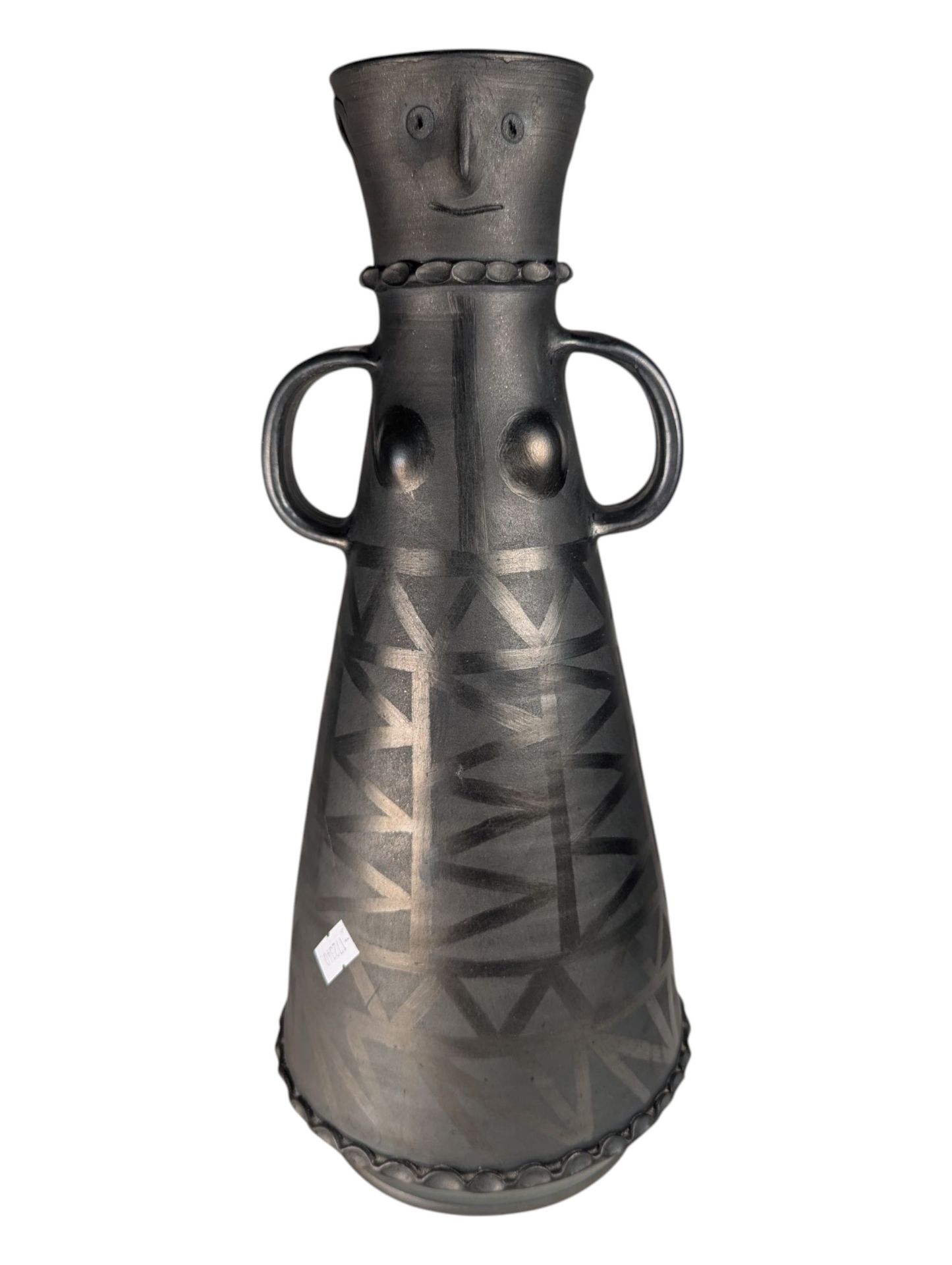 A 1960s vintage ceramic studio pottery anthropomorphic vase. Features a ...