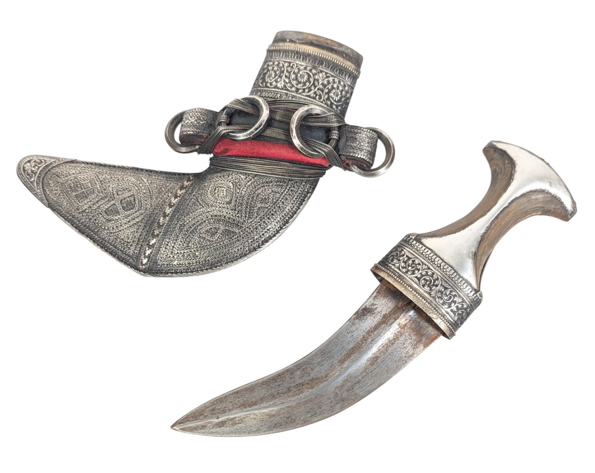 An early 20th Century Middle Eastern / Omani Khanjar / Jambiya dagger ...