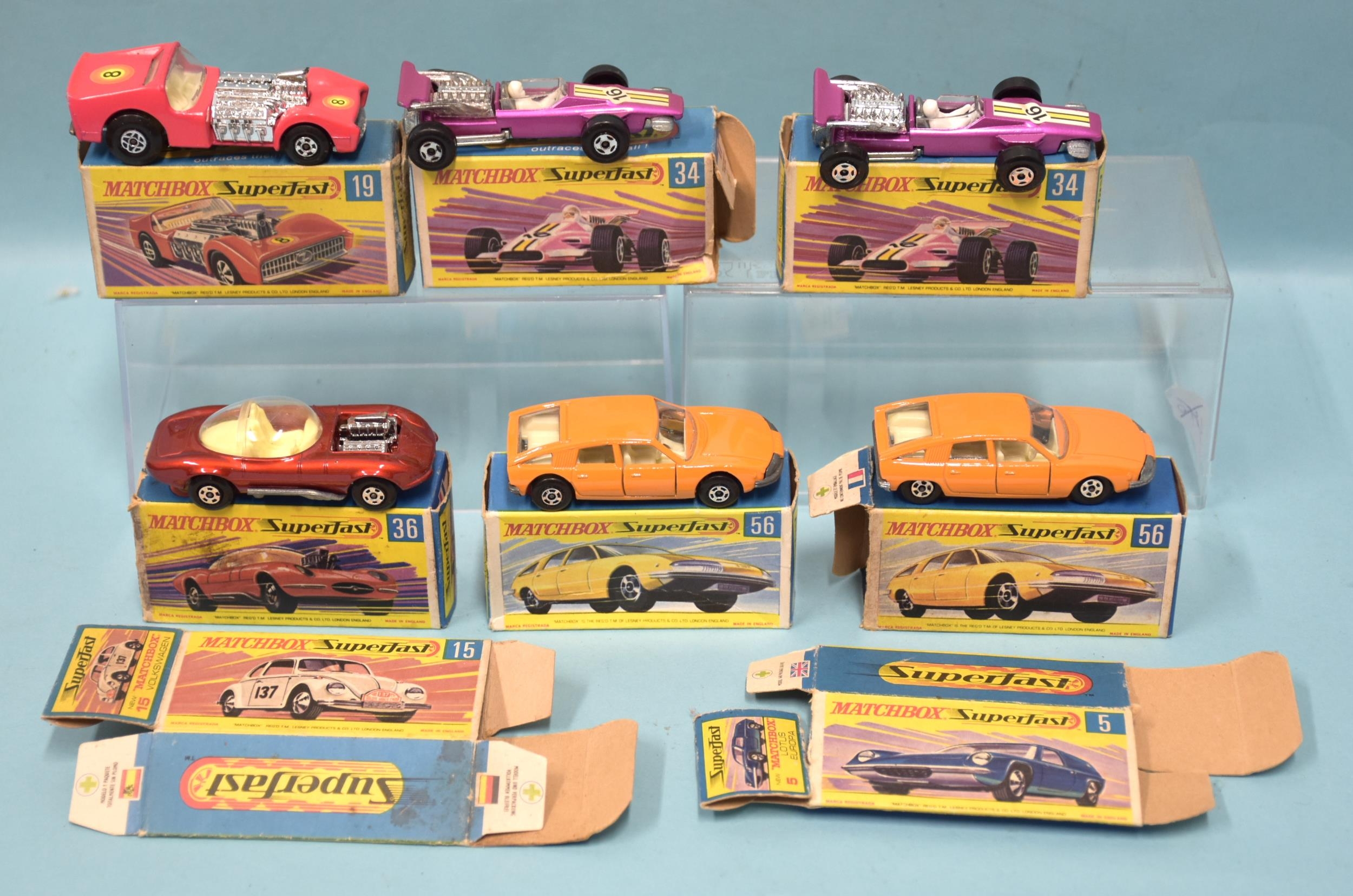 Matchbox Superfast, early-1970's: 19e Road Dragster, 34d Formula 1 ...