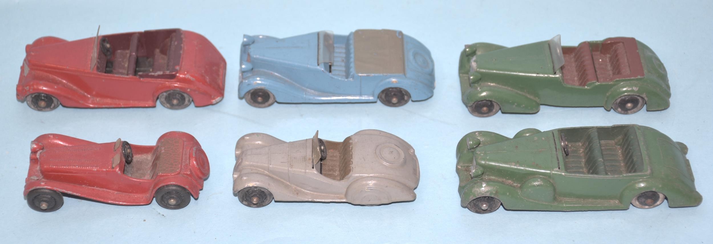 Dinky Toys, post-war sports cars: 38A Frazer Nash, 38B Sunbeam Talbot ...