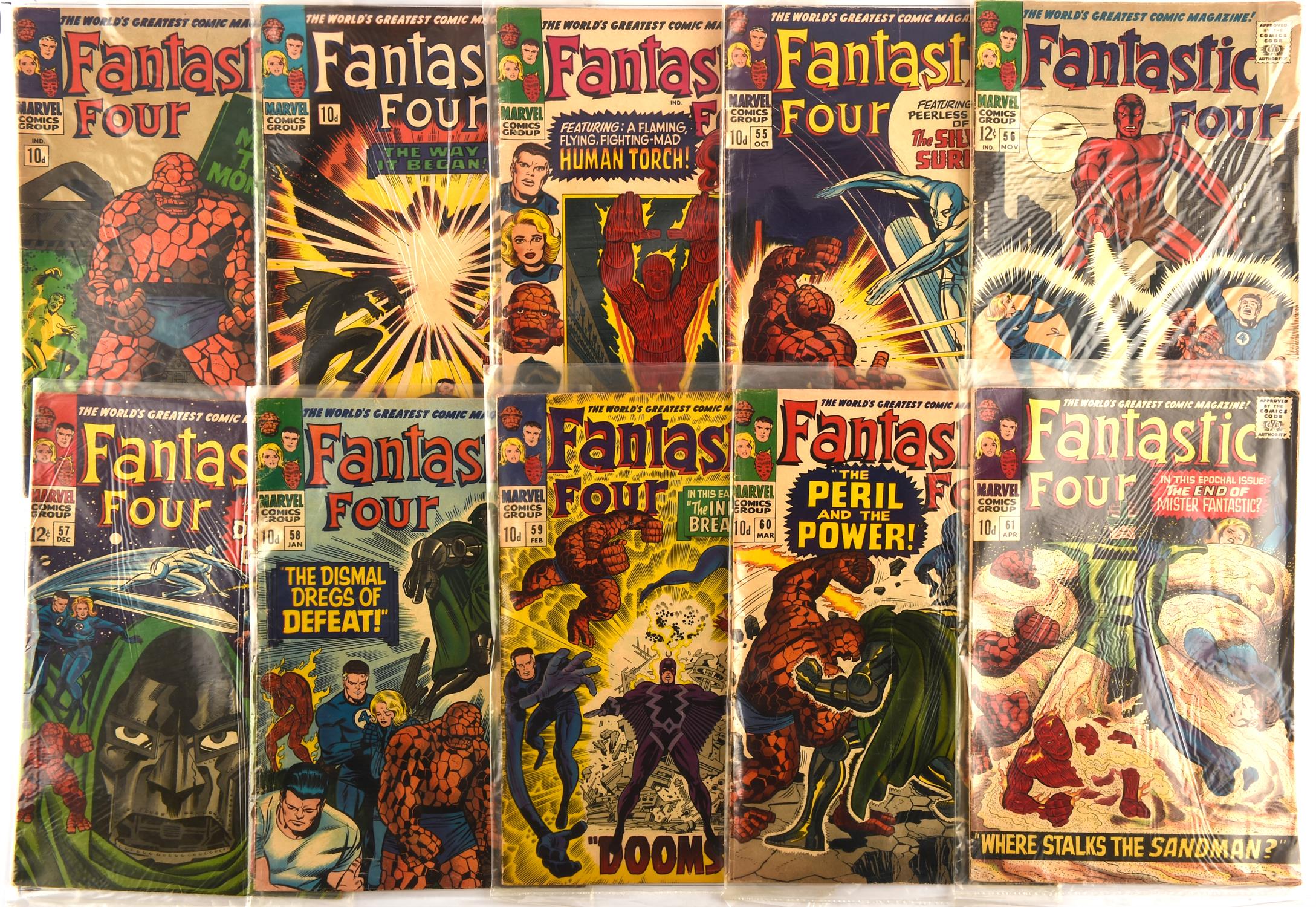 Fantastic Four: a run of 20 Silver-Age comics featuring key 1st ...