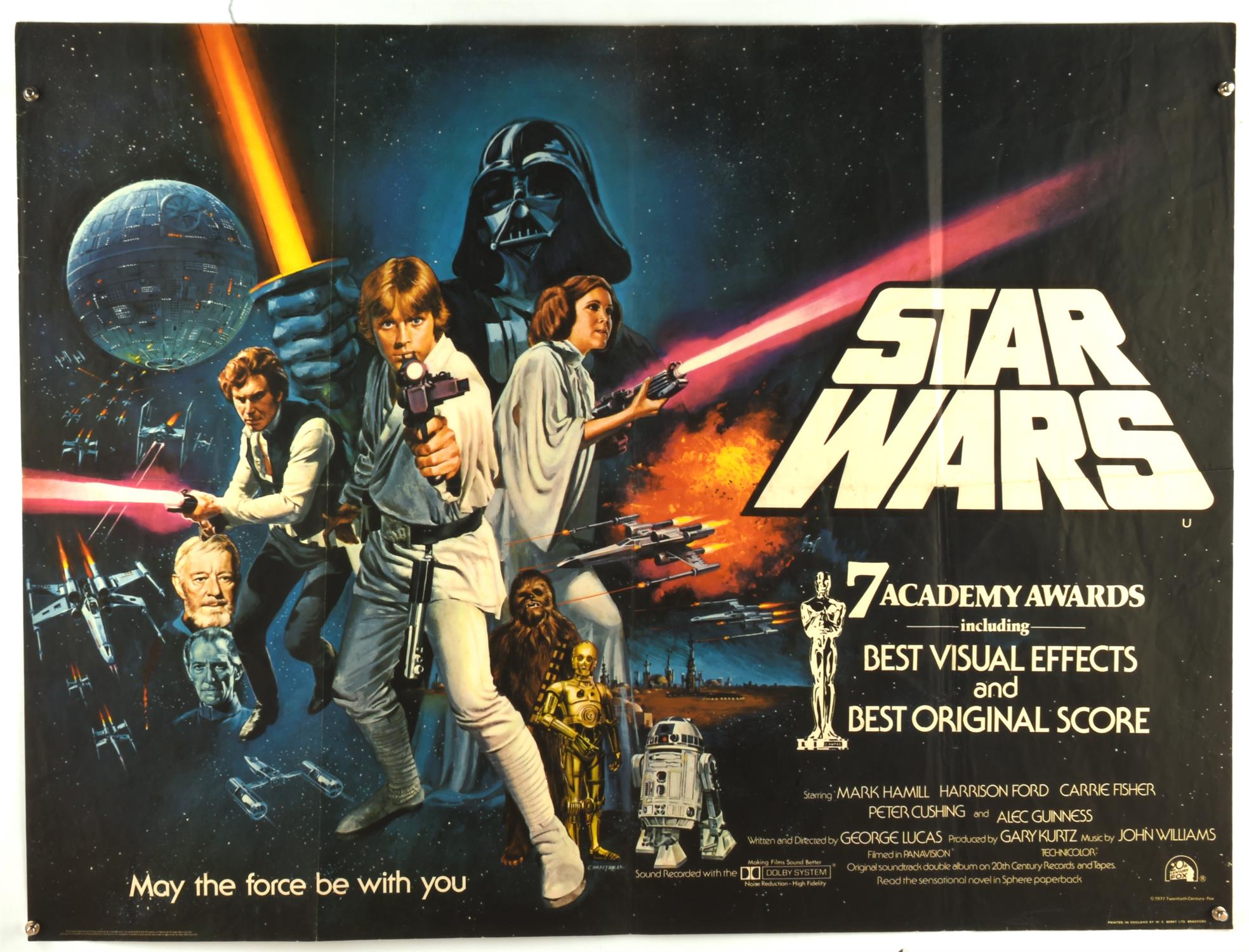 Star Wars: A New Hope (1977), British Quad Film Poster, Oscar Variant ...