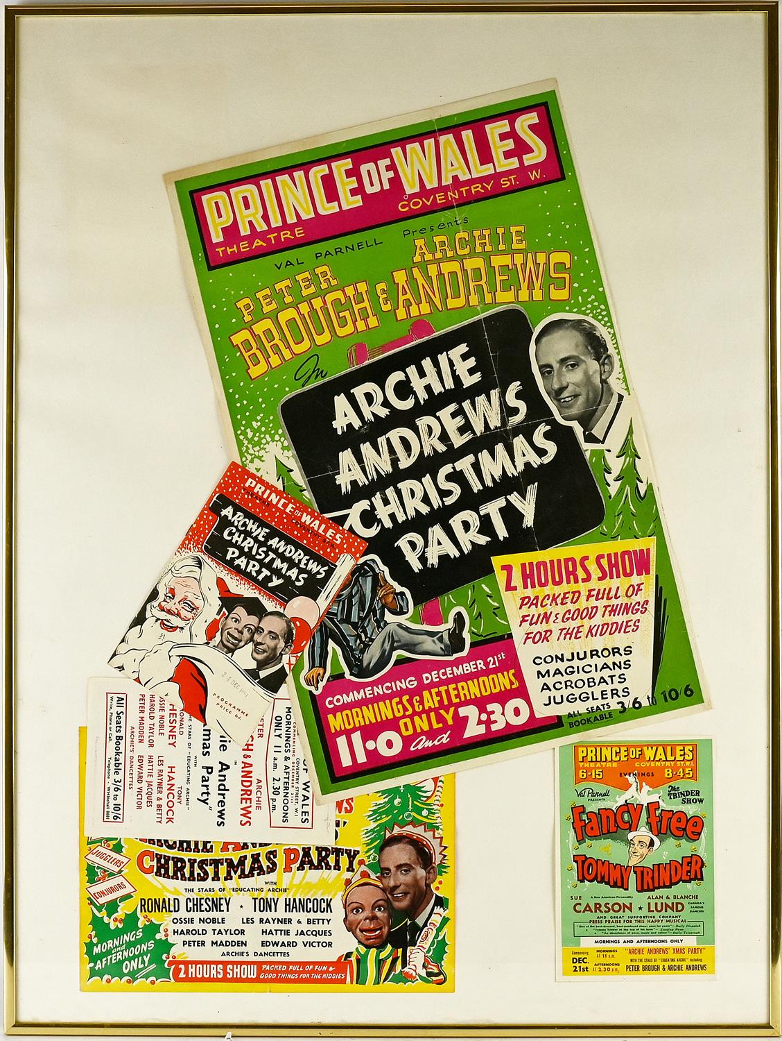 Tony Hancock Advertisement PostersCollection of 2 vintage promotional ...