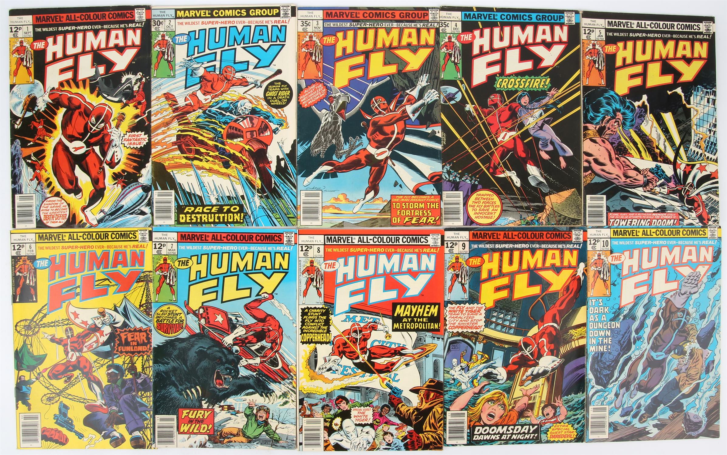 The Human Fly: a complete run of 19 issues including 1st issue (Marvel ...