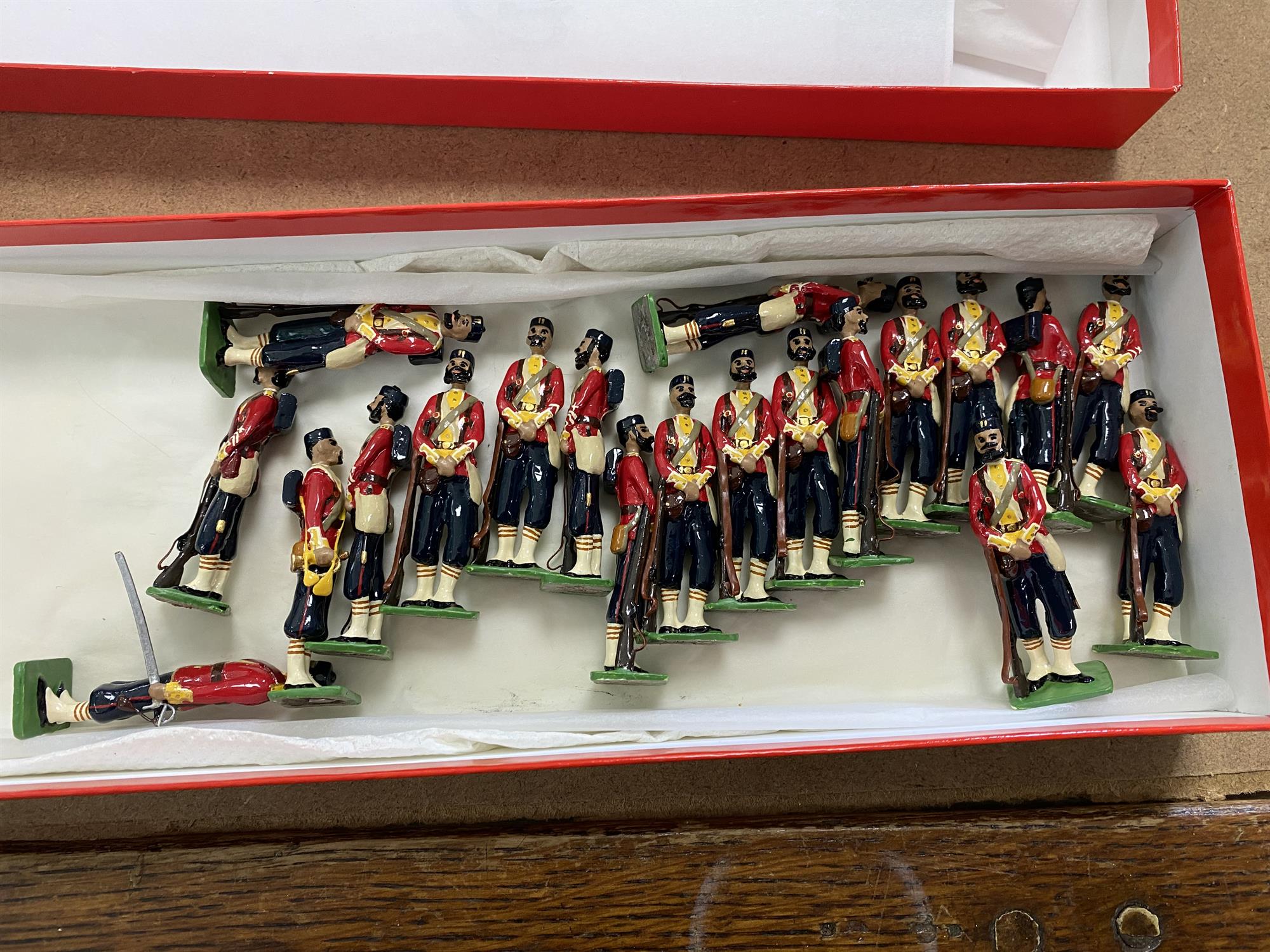 Five boxed sets of painted lead military figures by William Cranston ...