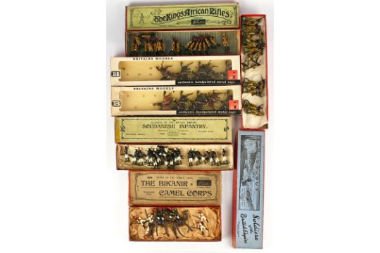 Six boxed sets of painted lead military figures by Britain's ...