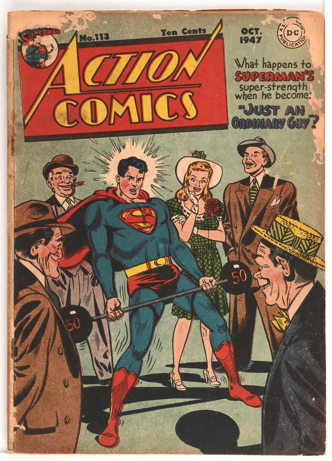 Action Comics No. 113 Golden-age issue featuring Superman with Wayne ...