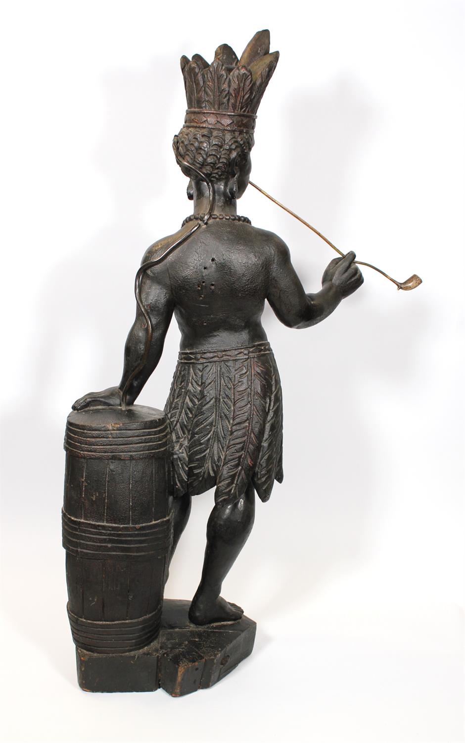 A 19th century, Tobacconists 'Cigar Indian' advertising figure modelled ...