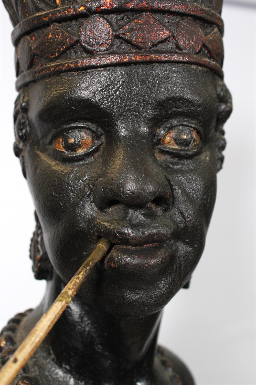 A 19th century, Tobacconists 'Cigar Indian' advertising figure modelled ...