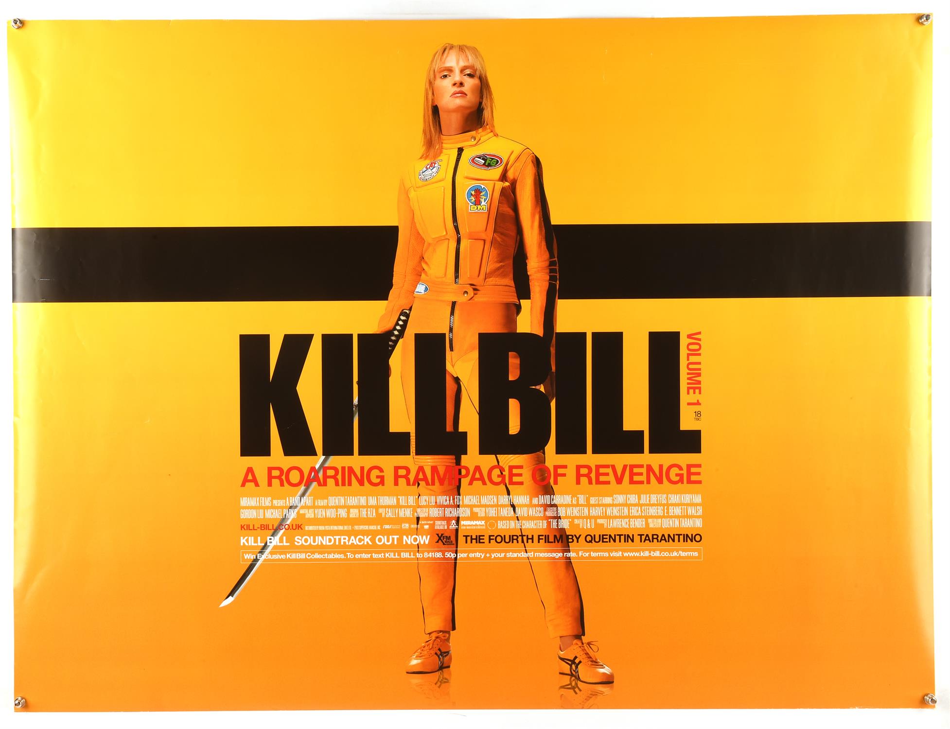 Kill Bill Volume 1 (2003), British Quad Film Poster, directed by ...