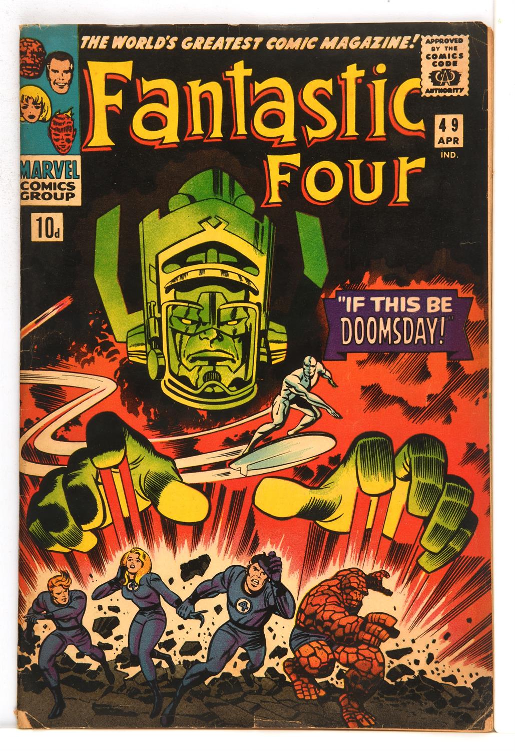 Fantastic Four No. 49 - featuring 1st appearance of Galactus (Marvel ...