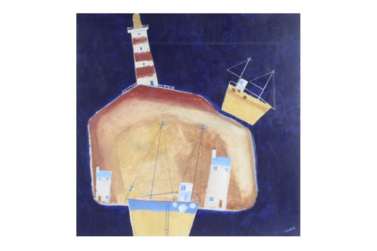 David Jaundrell - Abstract Maritime SceneDavid Jaundrell (Contemporary ...