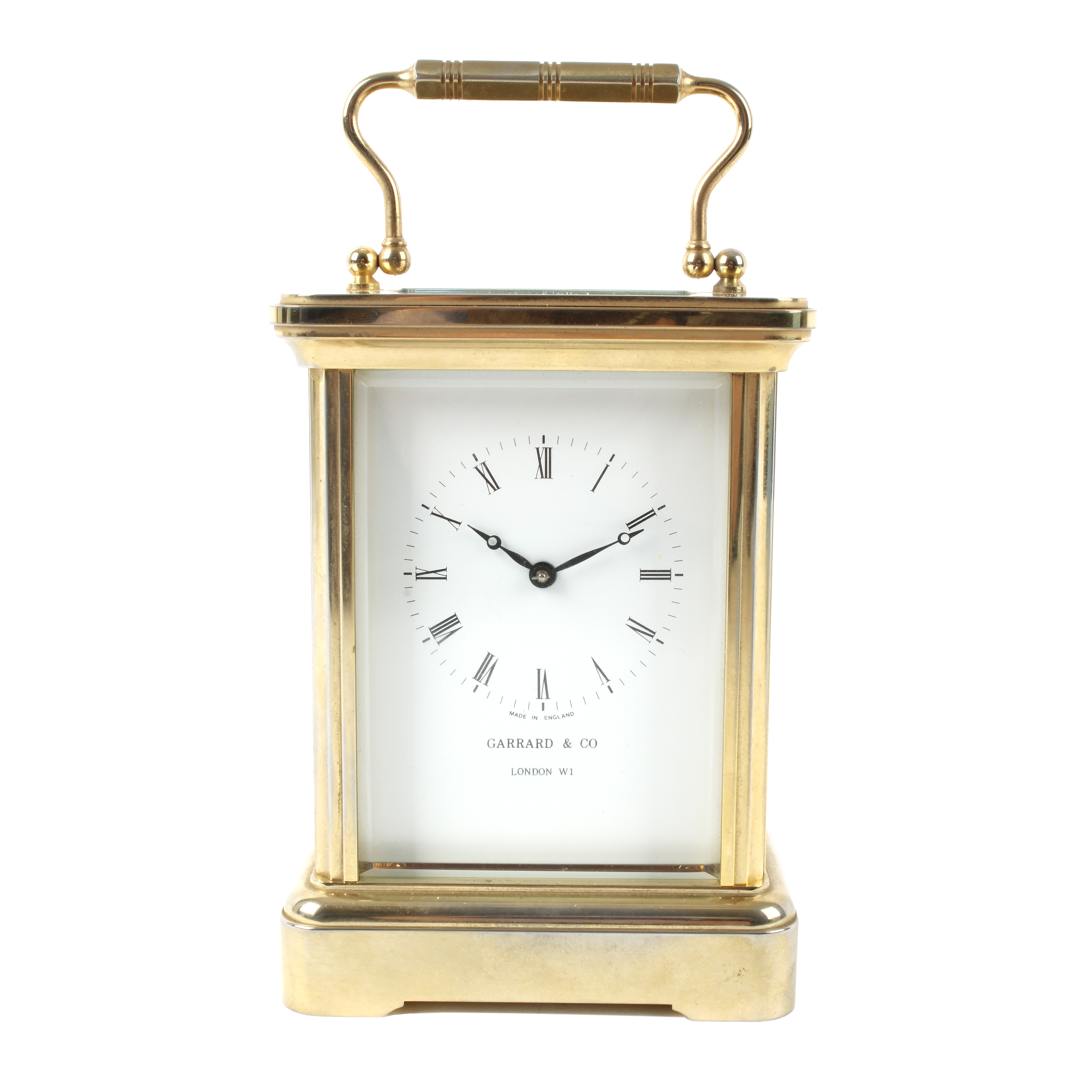 Garrard & Co carriage clock A contemporary Garrard & Co brass four ...