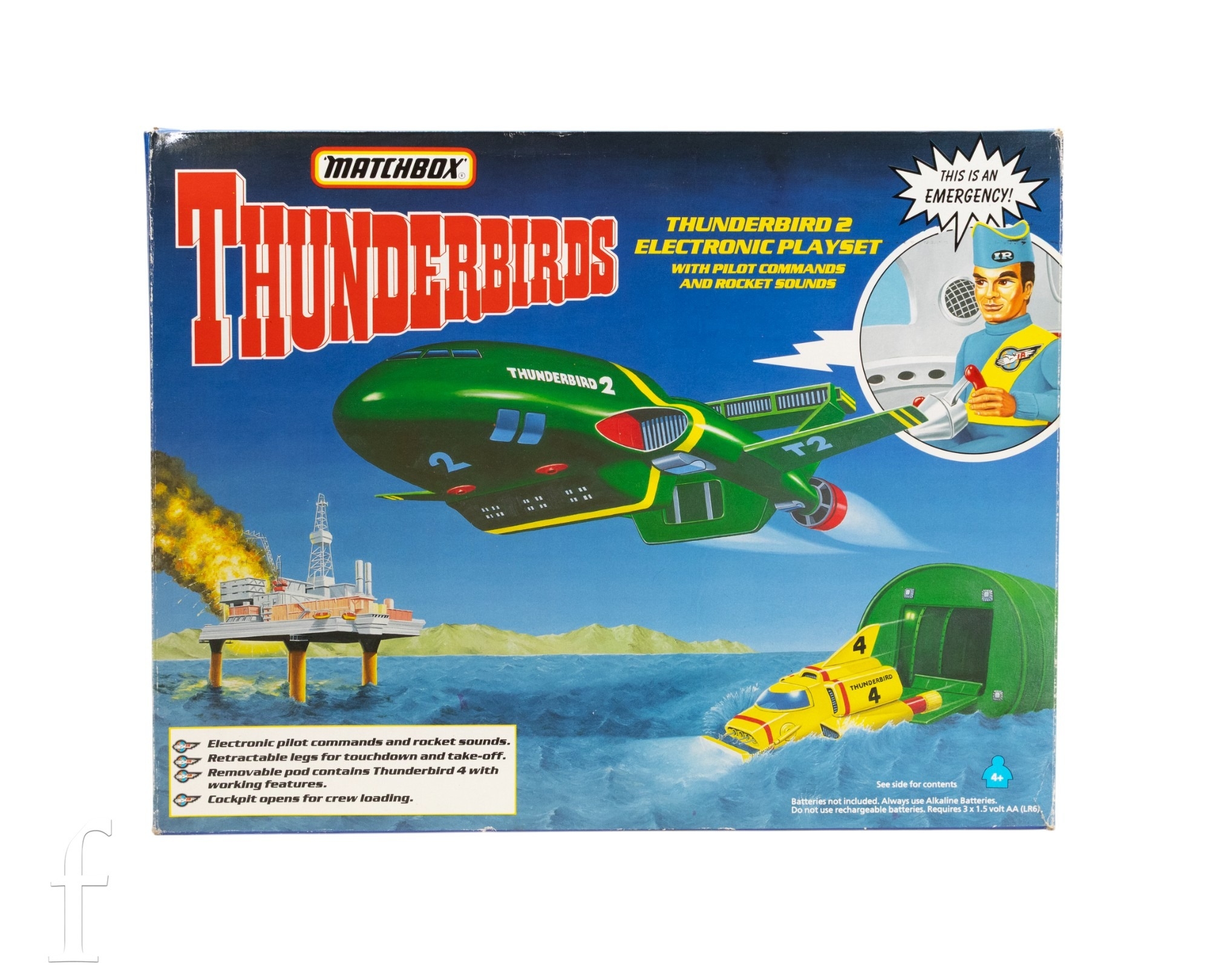 A Matchbox 1993 Thunderbird 2 Electronic Playset, boxed, unused.