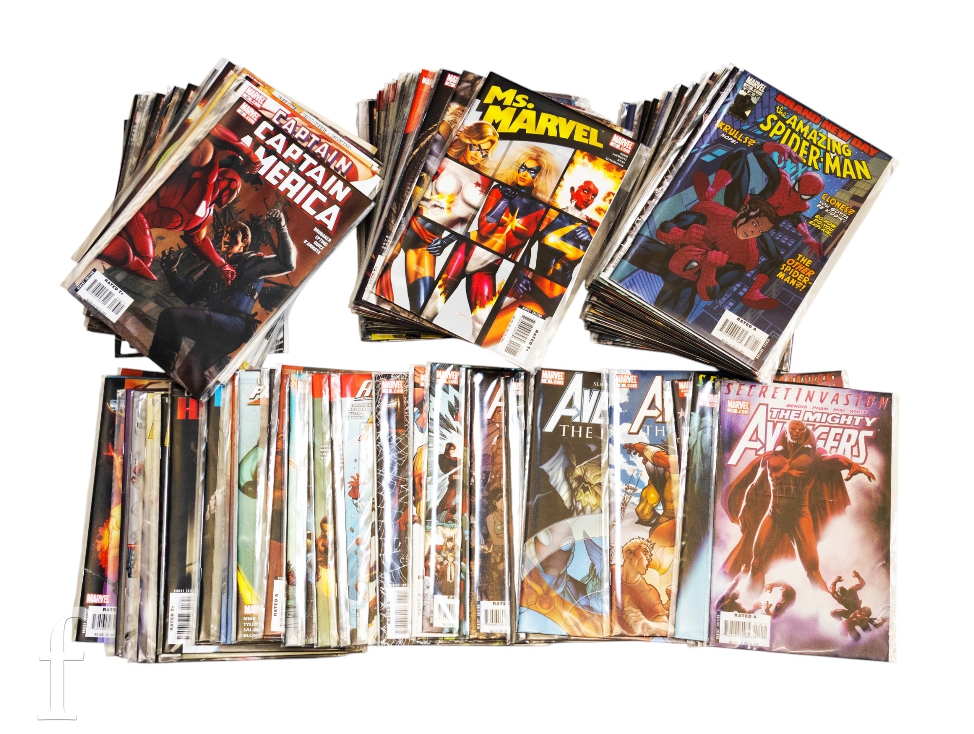 A large collection of Marvel modern age comics including New Avengers ...
