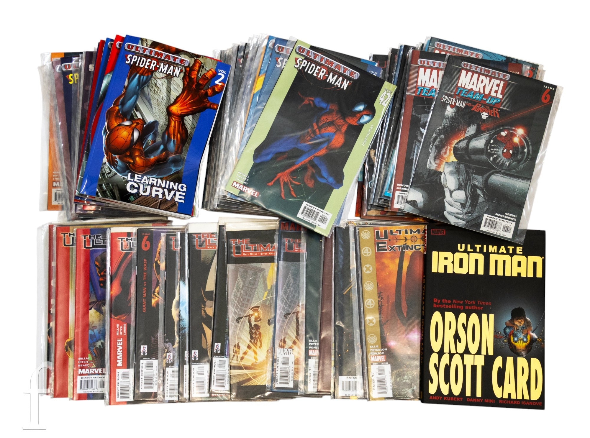 A collection of Marvel modern age comics including Ultimate Spiderman ...
