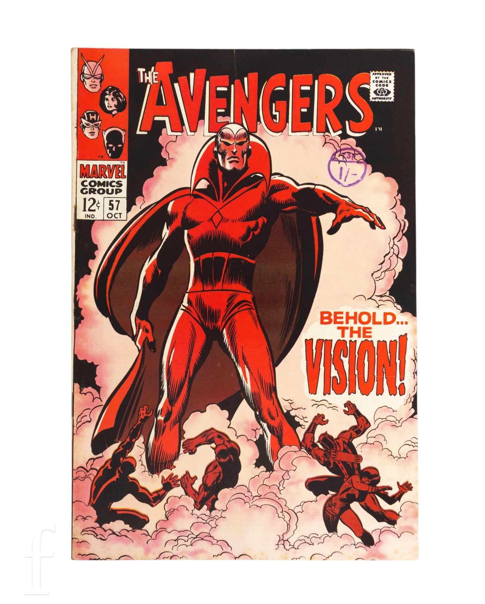 A Marvel Avengers #57 1968 comic, featuring first appearance of The ...