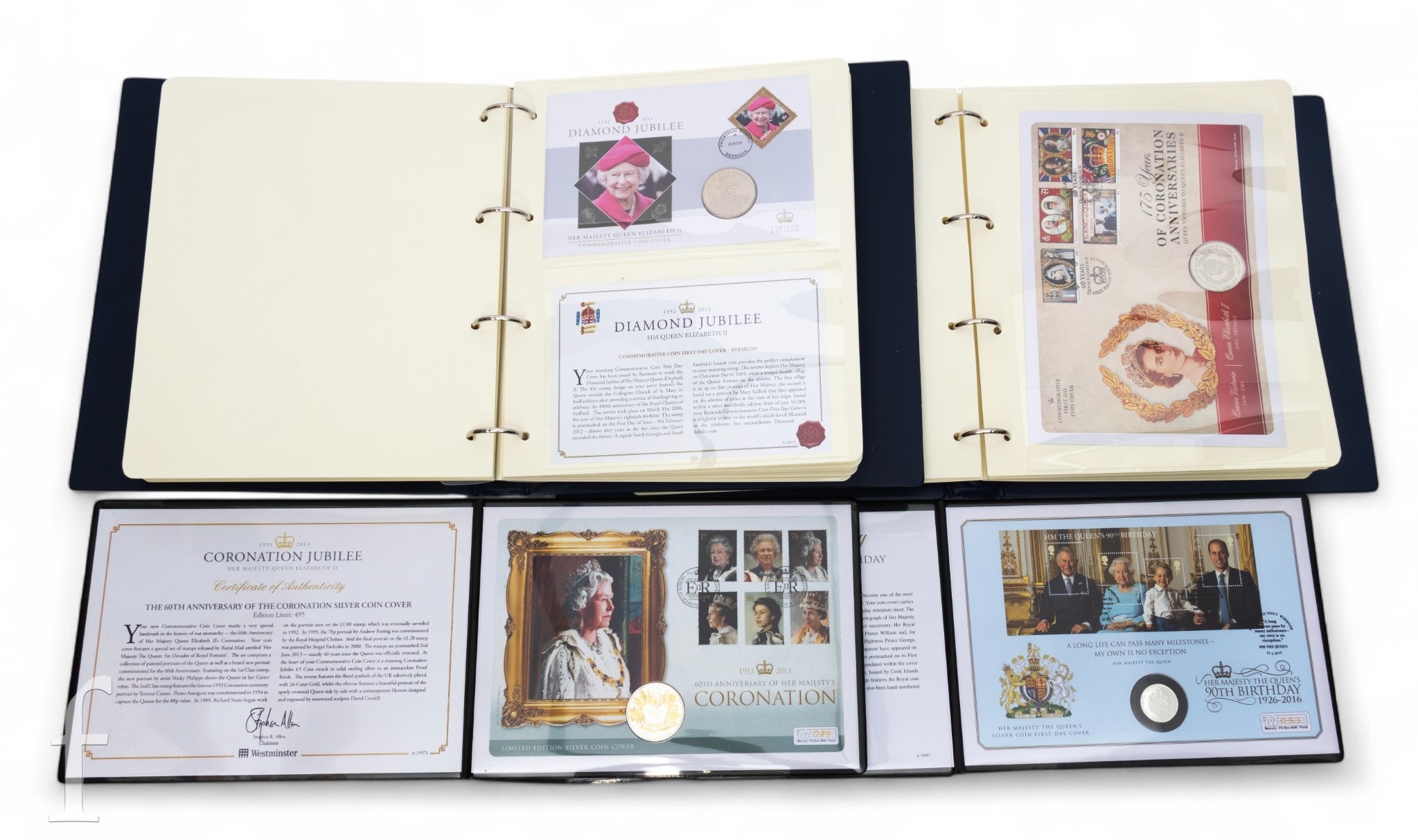Elizabeth II - An album of FDC covers Lifetme of Service, a similar ...