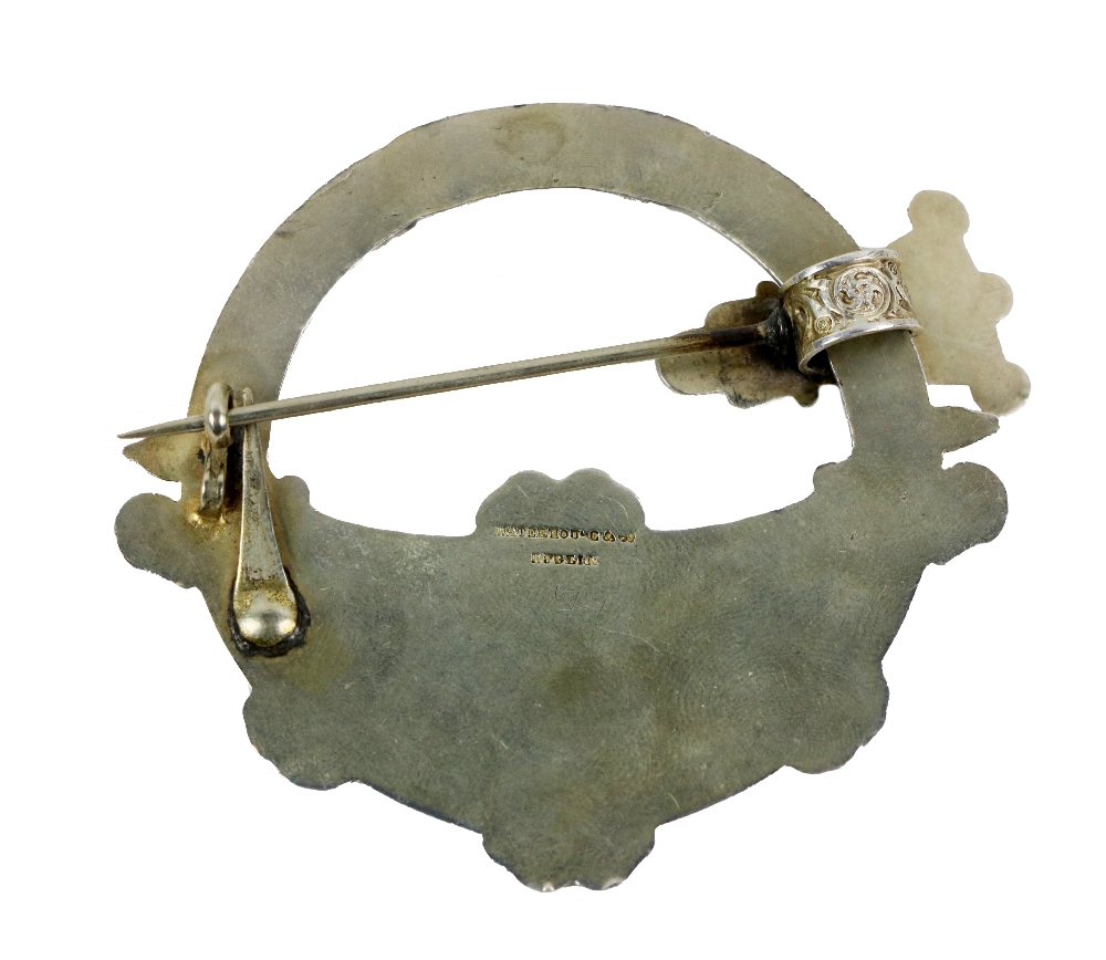 A fine quality large Irish silver gilt 'Tara Brooch' replica by ...