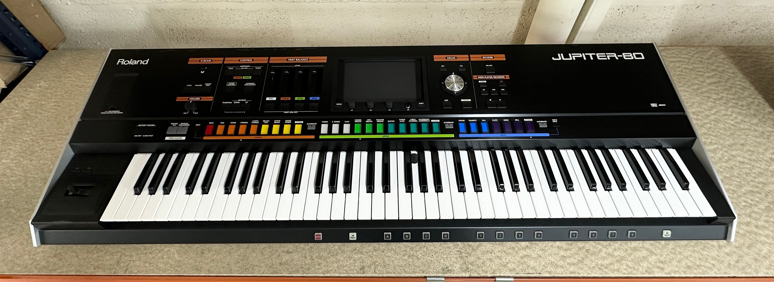 Roland Jupiter 80 v2 synthesizer keyboard, boxed (unused); together ...