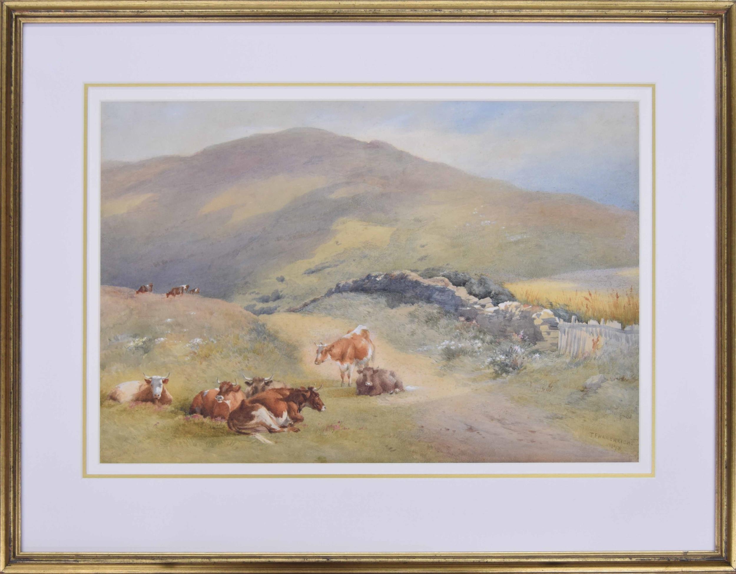 Thomas Francis Wainwright R.B.A., (circa 1815-1887) - Cattle on a ...