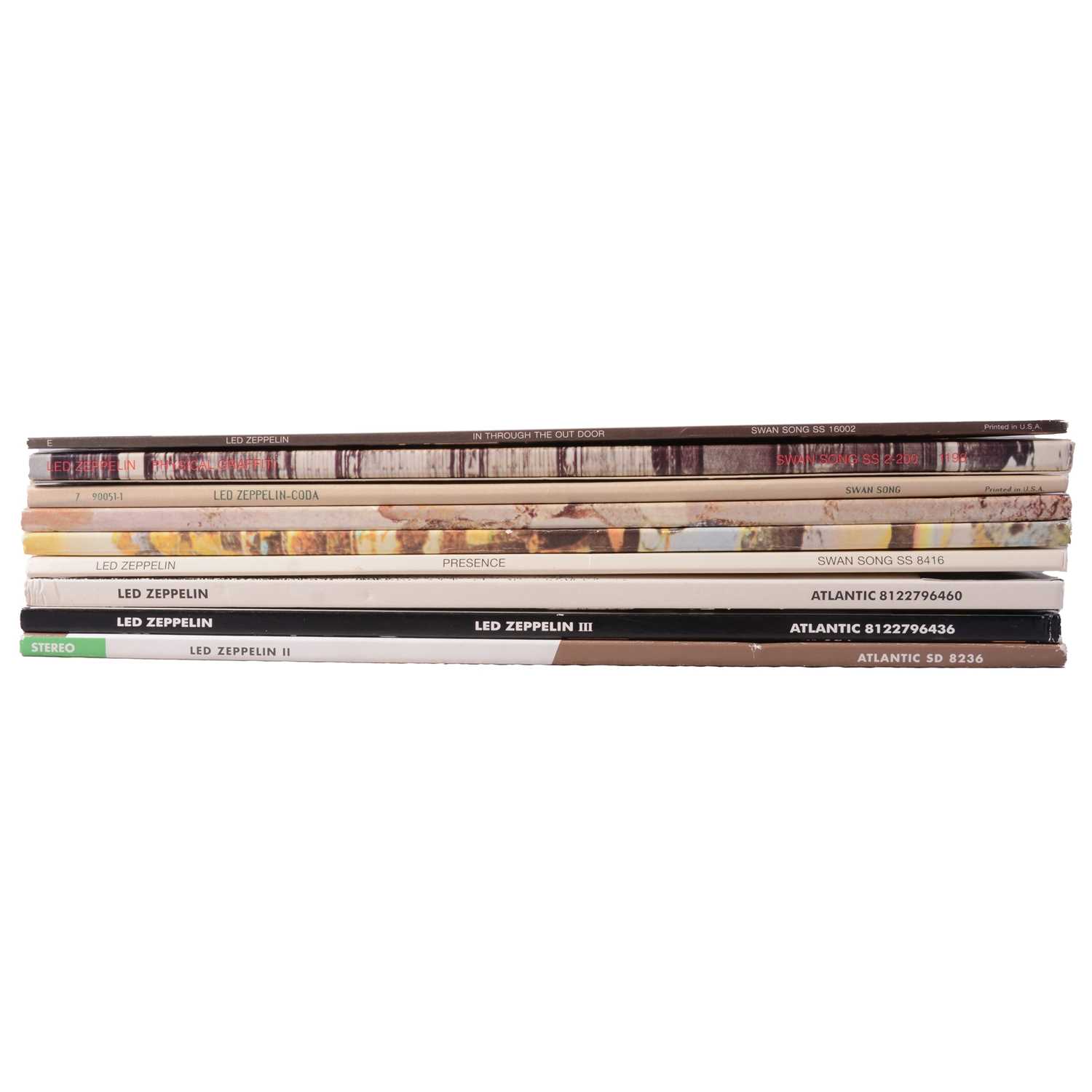 Led Zeppelin, nine albums and sets, including II, III, Presence, Houses ...
