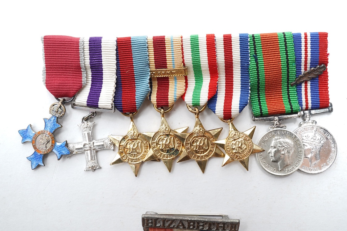 A WW2 MC medal group awarded to David Douglas Rae Smith together with ...