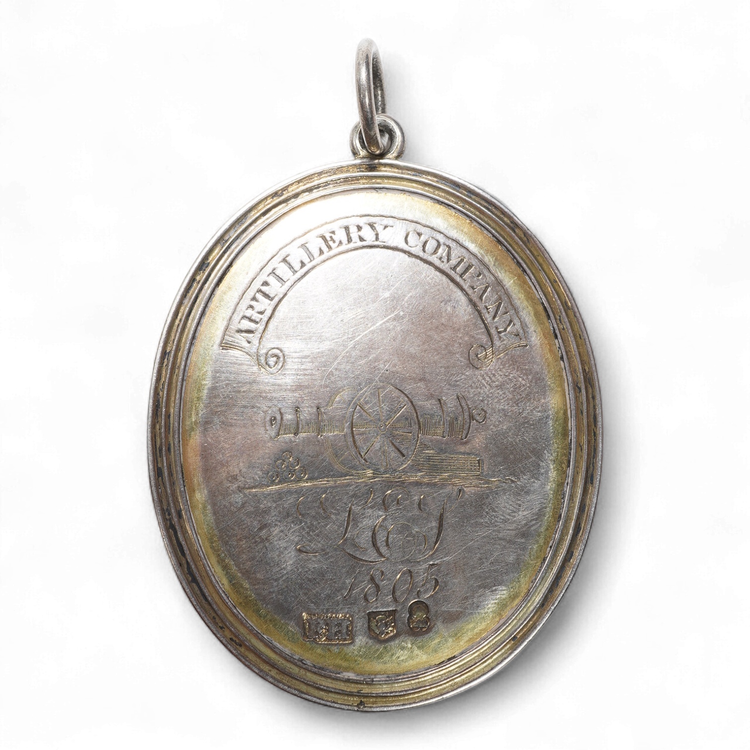 A rare George III Scottish silver Loyal Edinburgh Spearmen Artillery ...