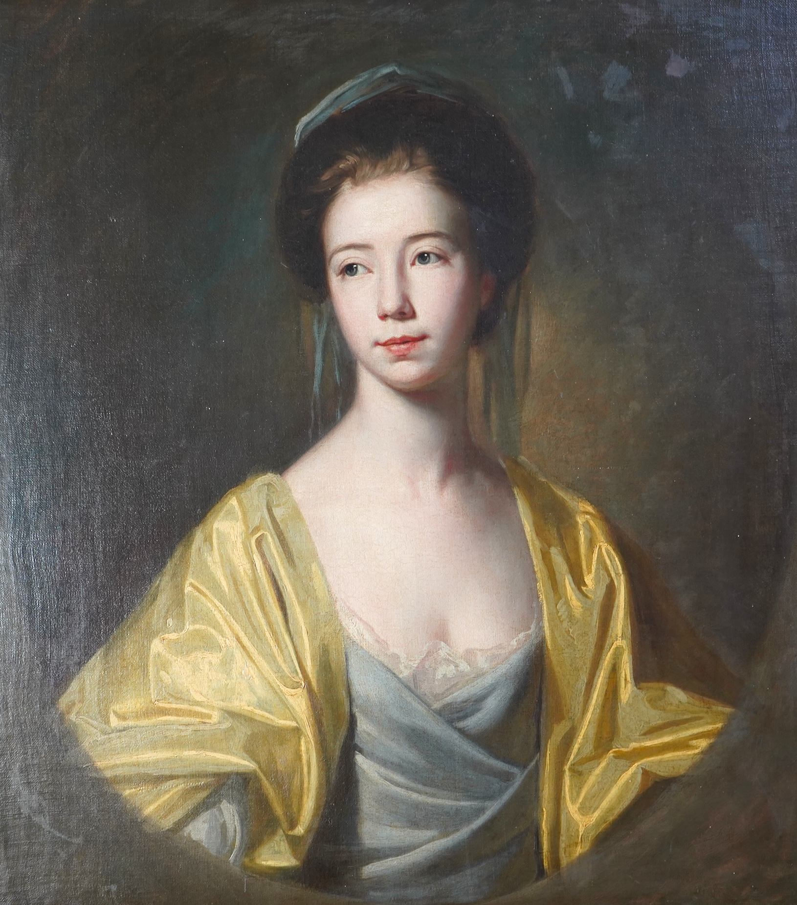Follower of George Romney (British, 1734-1802)A portrait of a young ...
