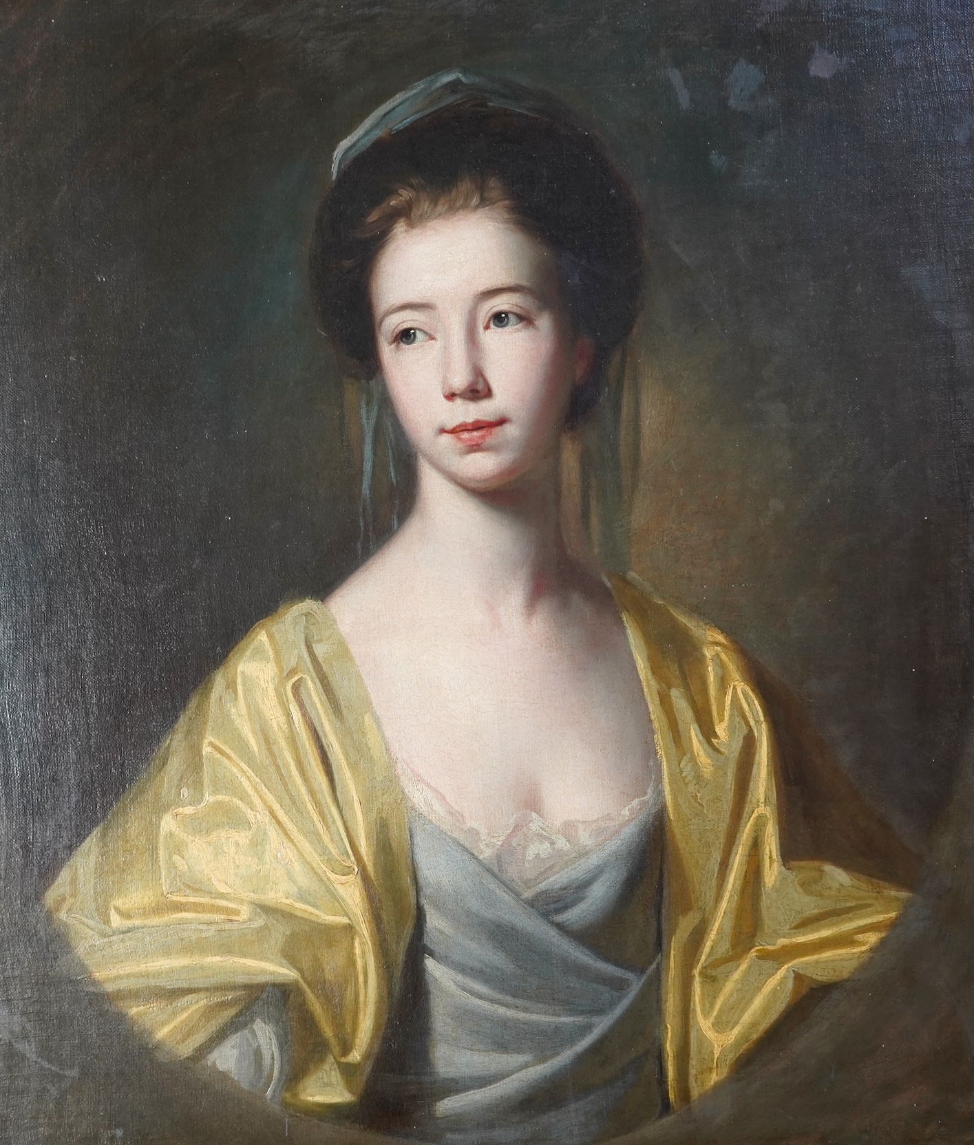 Follower of George Romney (British, 1734-1802)A portrait of a young ...