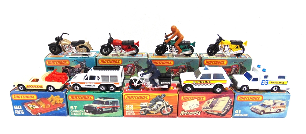 NINE MATCHBOX 1-75 SERIES SUPERFAST WHEEL MODELS comprising a No.18 ...