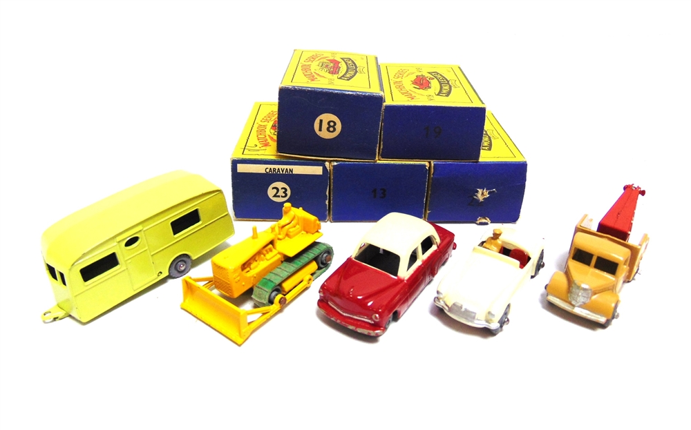 FIVE MATCHBOX 1-75 SERIES REGULAR WHEEL MODELScomprising a No.18 ...