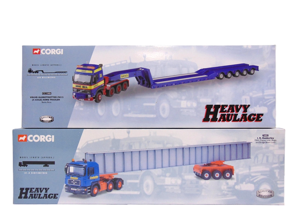 TWO CORGI HEAVY HAULAGE DIECAST MODEL VEHICLES comprising a No.CC12406 ...