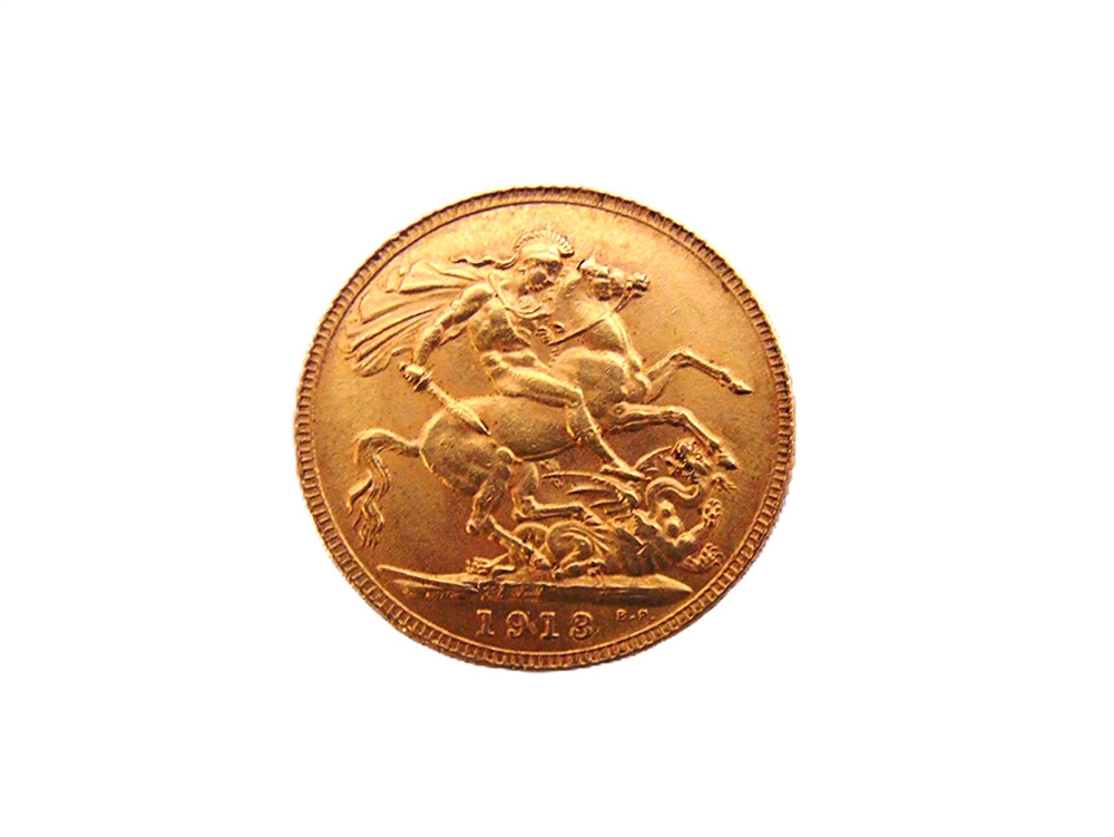 GREAT BRITAIN - GEORGE V (1910-1936), SOVEREIGN, 1913