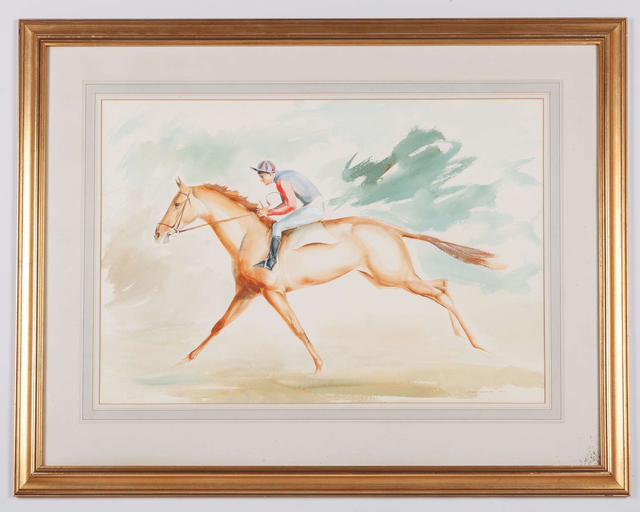 John Skeaping (British, 1901-1980) watercolour of a racehorse and ...